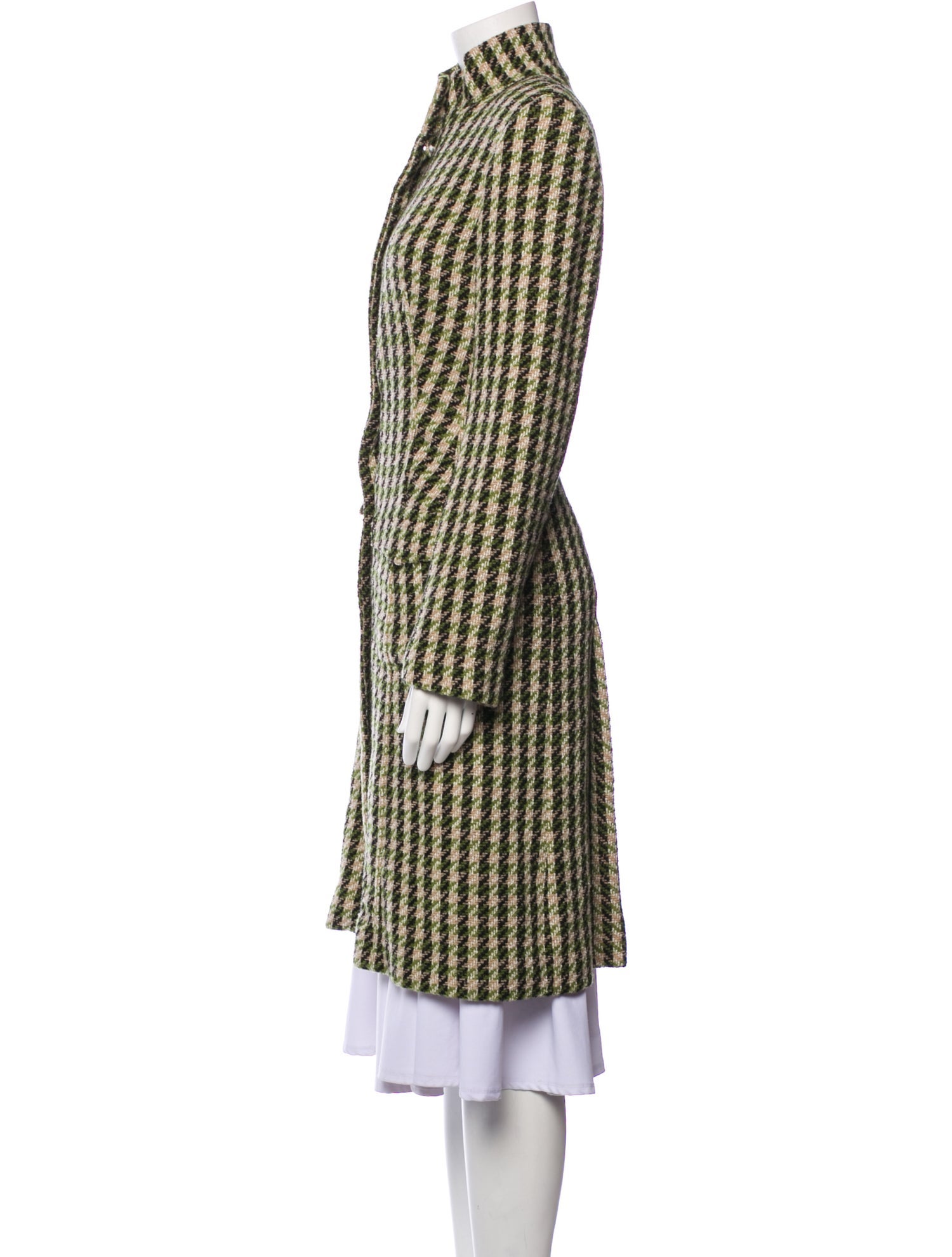 Herno Houndstooth Print Down Coat - Neutrals Coats, Clothing ...