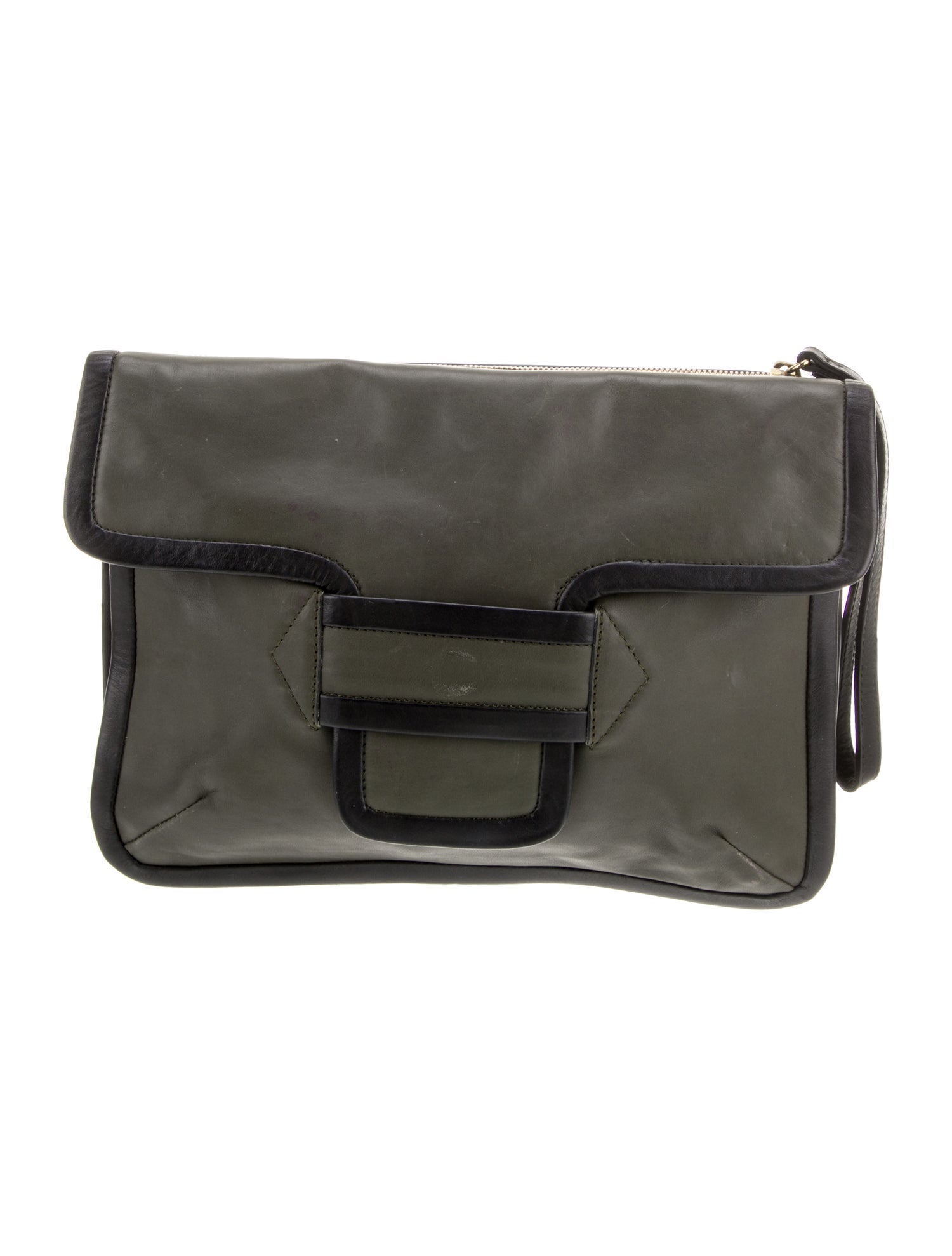 Pierre Hardy Leather Clutch - Green Clutches, Handbags - PIE37158 | The RealReal