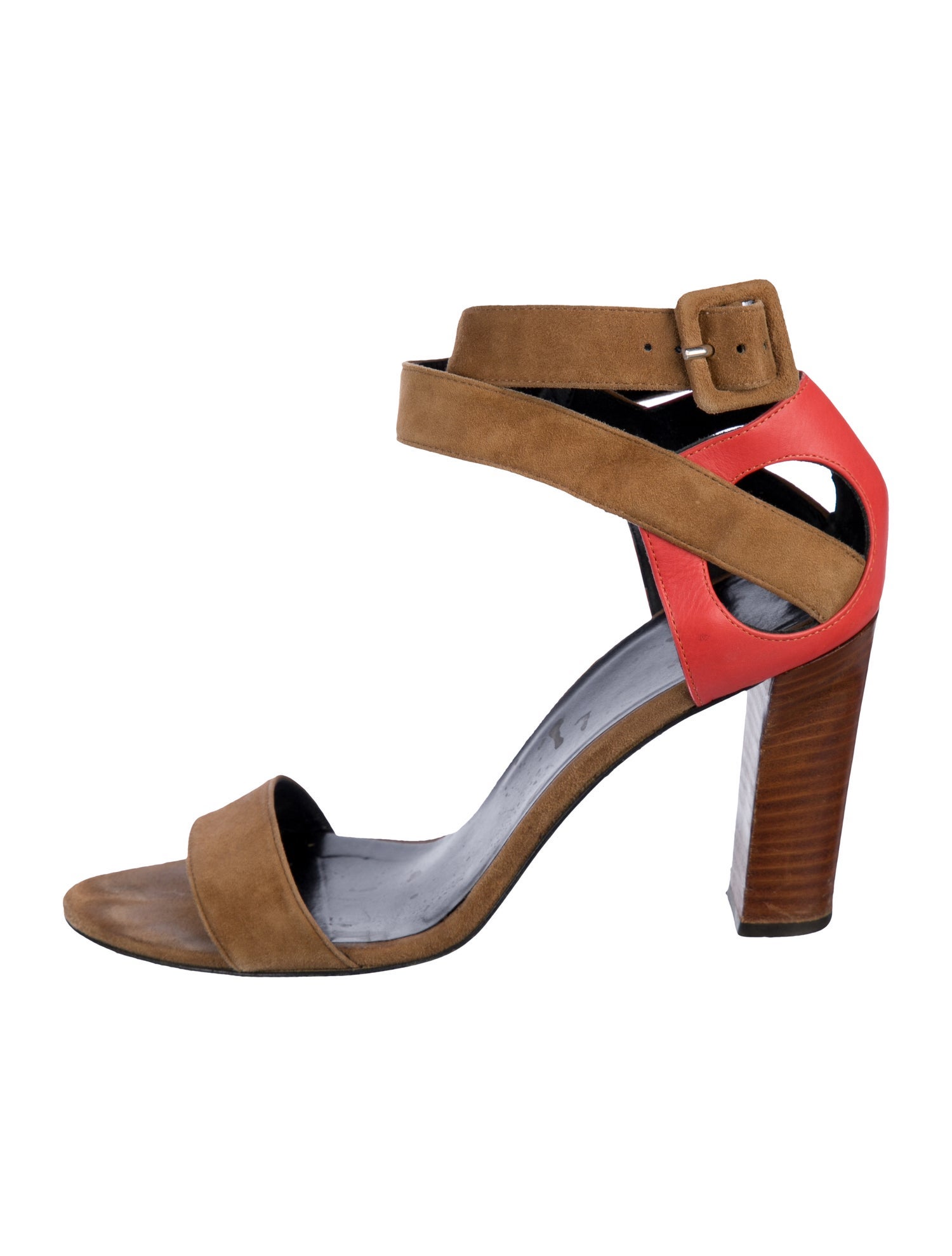 Pierre Hardy Suede Colorblock Pattern Sandals - Brown Sandals, Shoes ...
