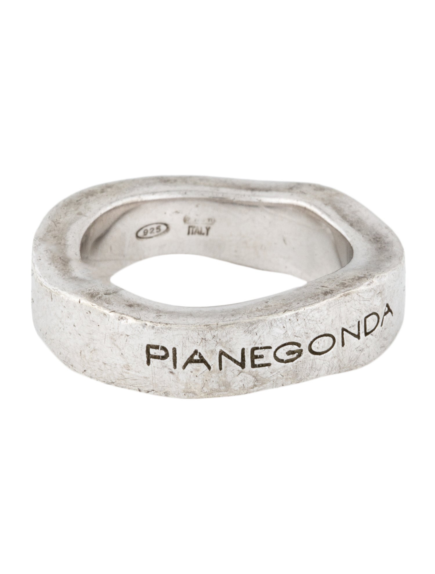 Pianegonda Wavy Band Ring - Sterling Silver Band, Rings - PIN20711 ...
