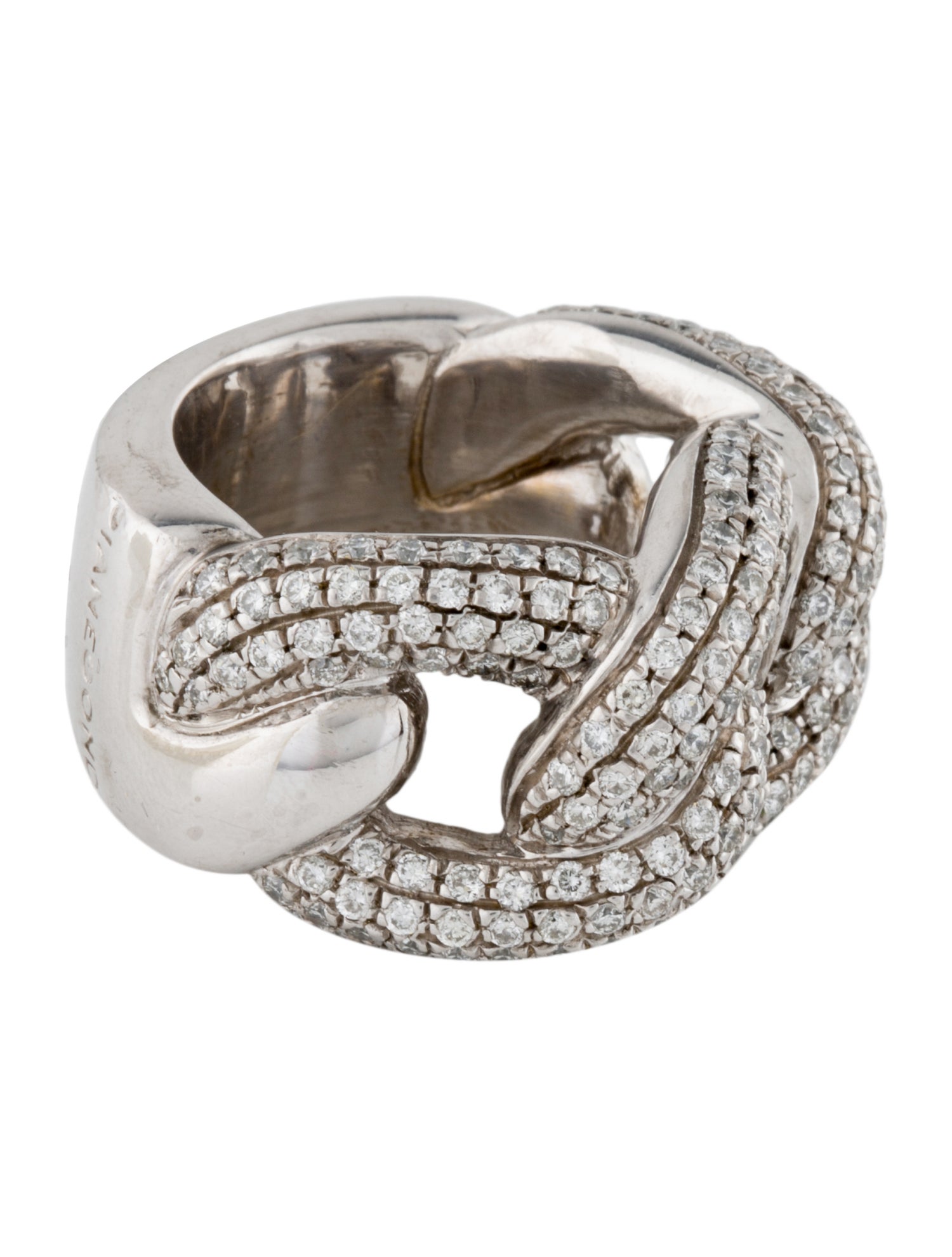 David Yurman Diamond Labyrinth Triple-Loop Ring - 18K Yellow Gold Band, Rings - DVY159206 | The ...