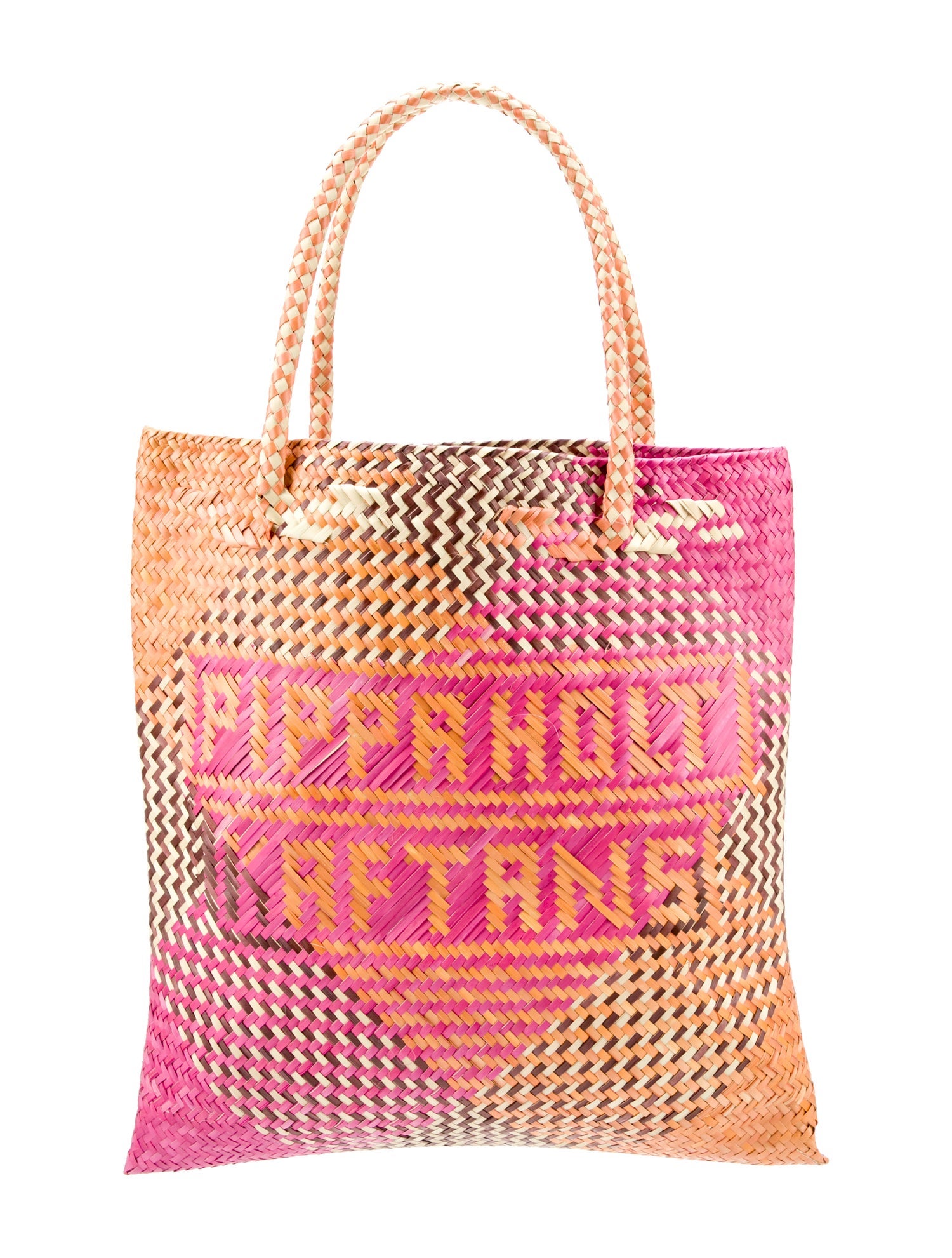 Pippa Holt Raffia Tote Bag - Orange Totes, Handbags - PIPPA20948 | The ...