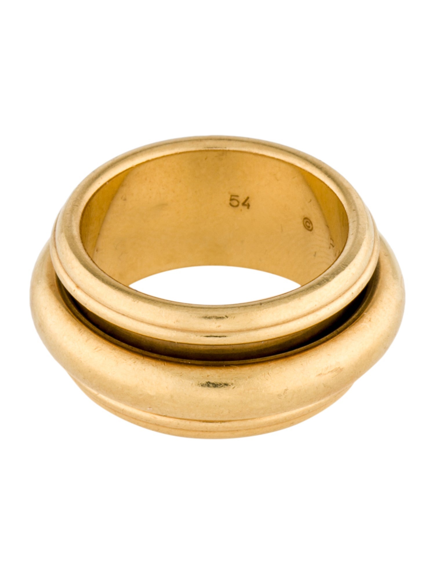 Piaget Vintage 18K Possession Spinning Band - 18K Yellow Gold Band ...