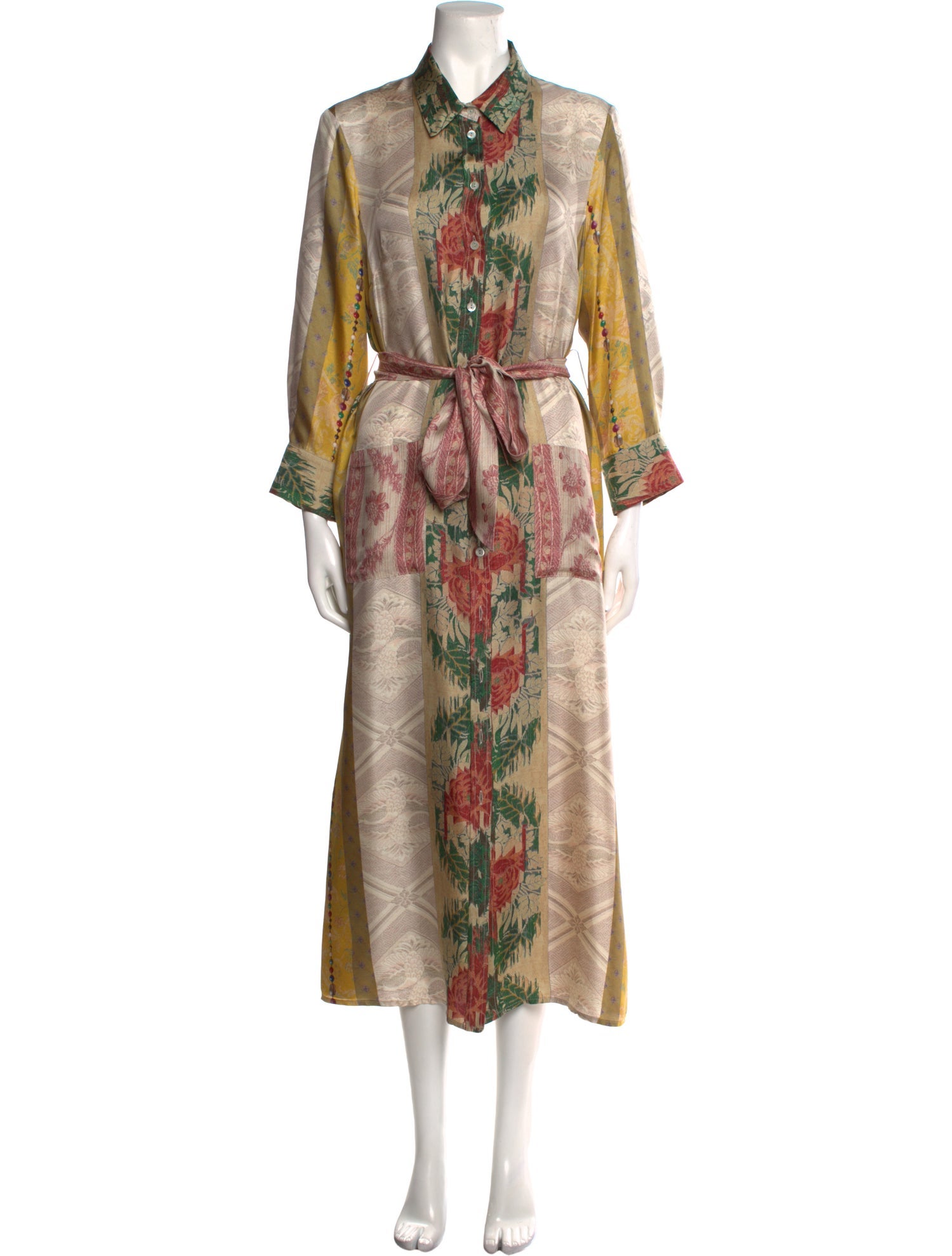 Pierre-Louis Mascia Silk Long Dress - Neutrals Dresses, Clothing ...