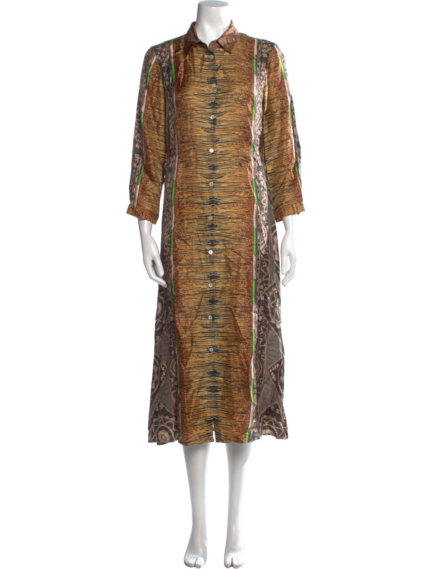 Pierre-Louis Mascia Silk Long Dress w/ Tags - Neutrals Dresses ...