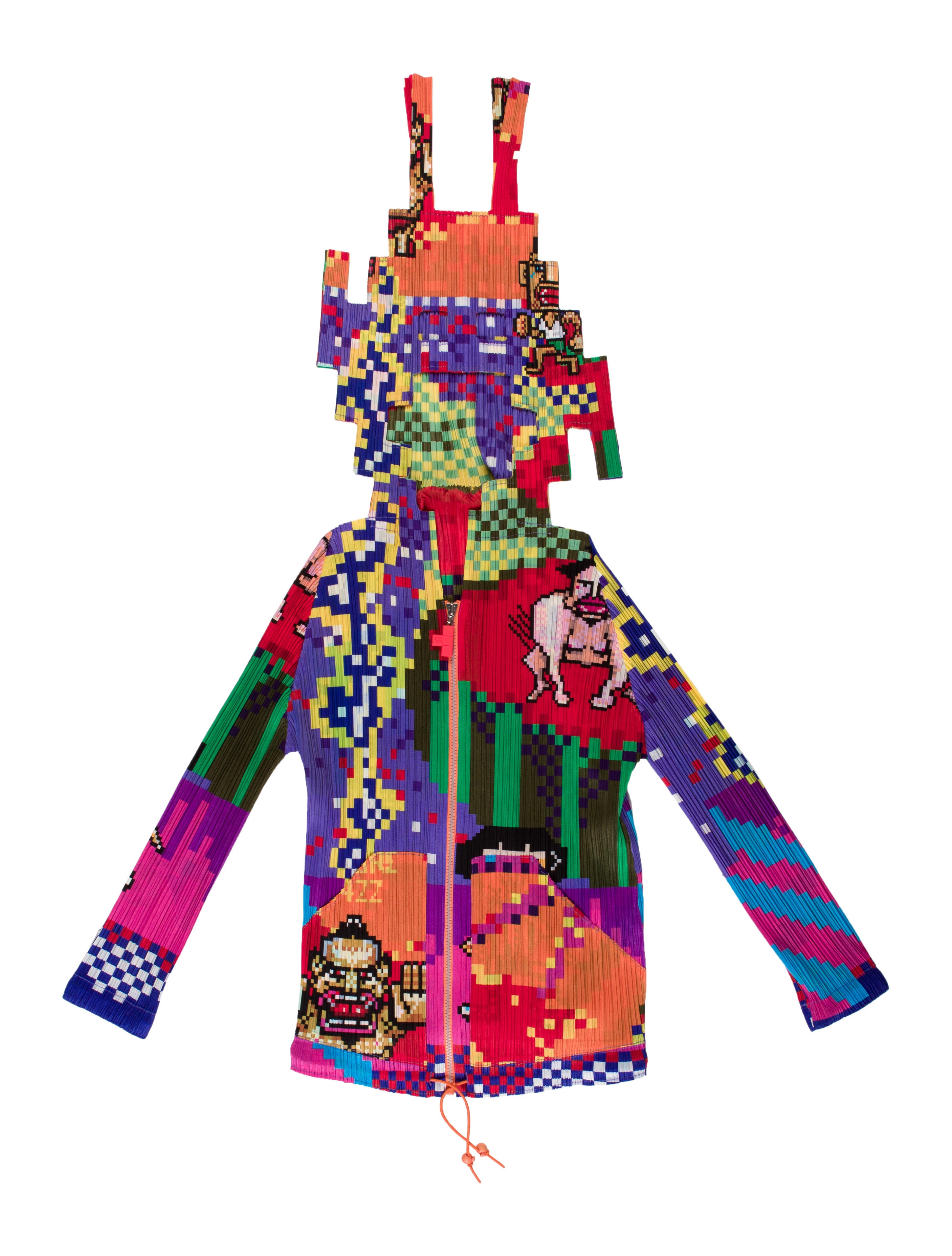 Pleats Please Issey Miyake Vintage Pixel Jacket - Clothing - PLT20615 ...