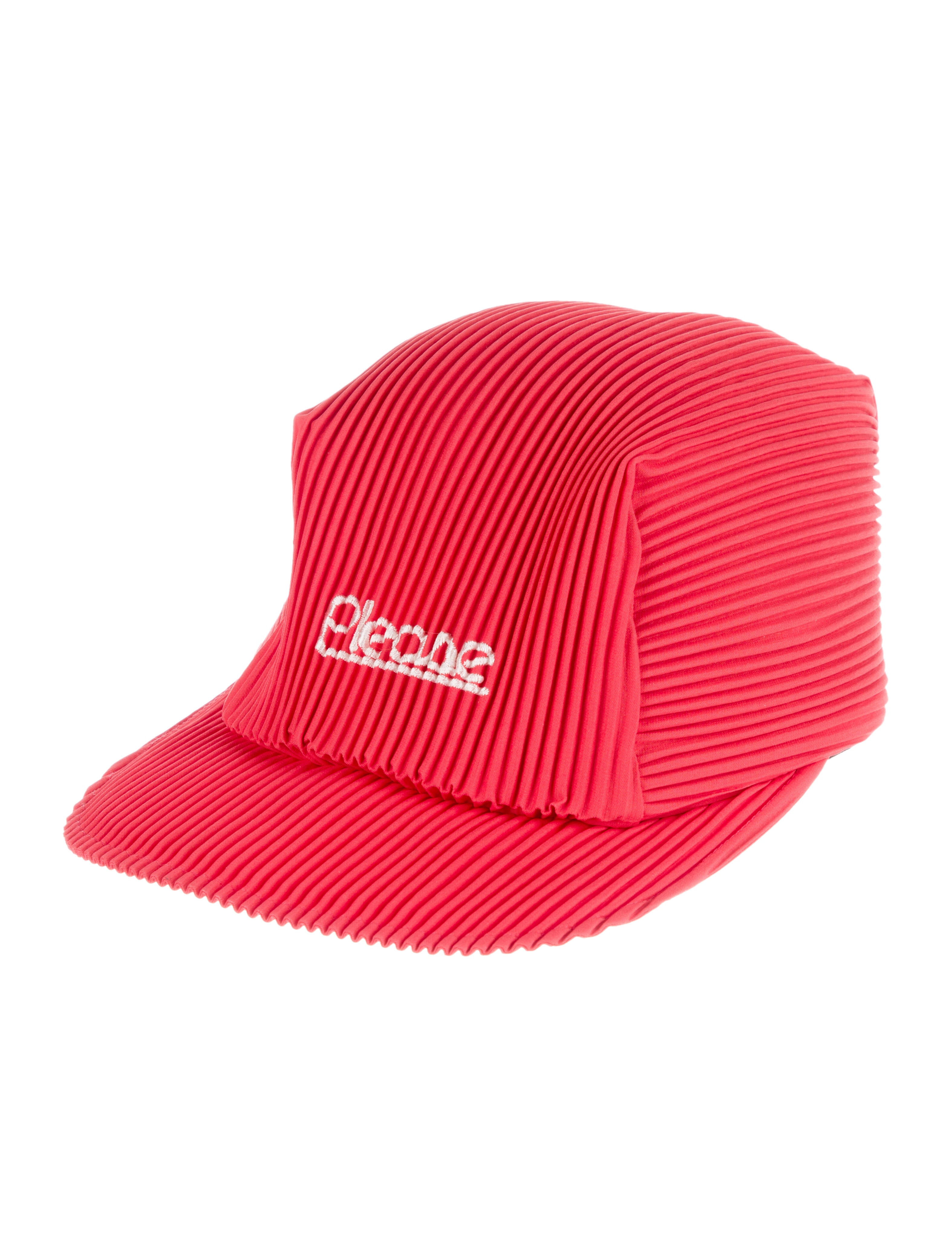 Pleats Please Issey Miyake Five Panel Baseball Cap - Pink Hats ...
