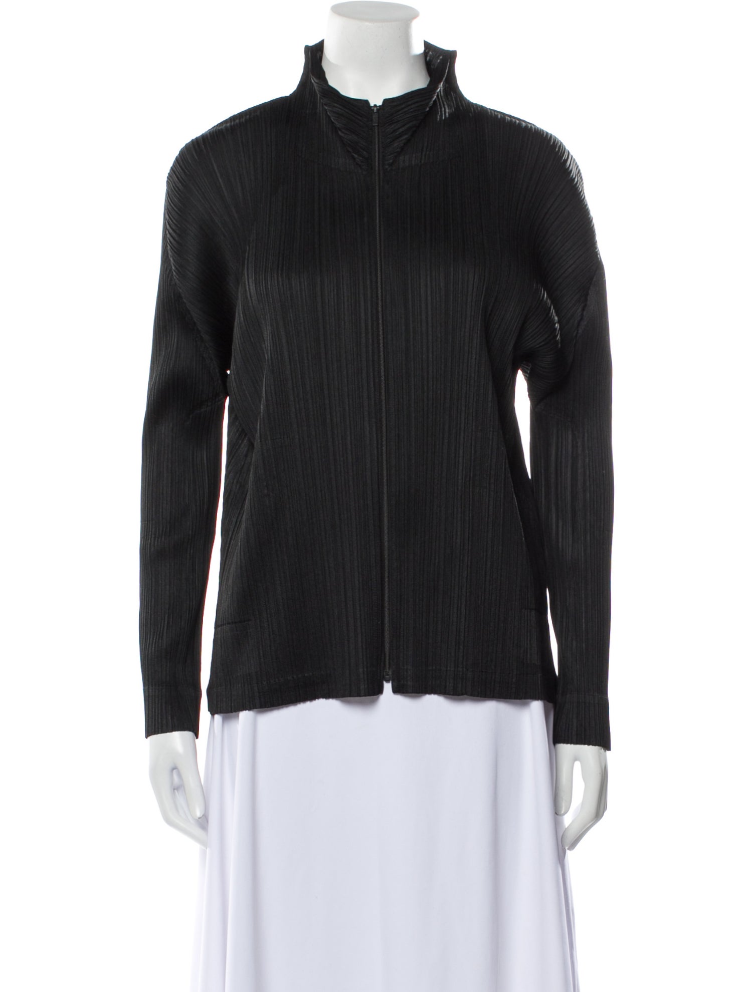 Pleats Please Issey Miyake Utility Jacket - Black Jackets, Clothing ...