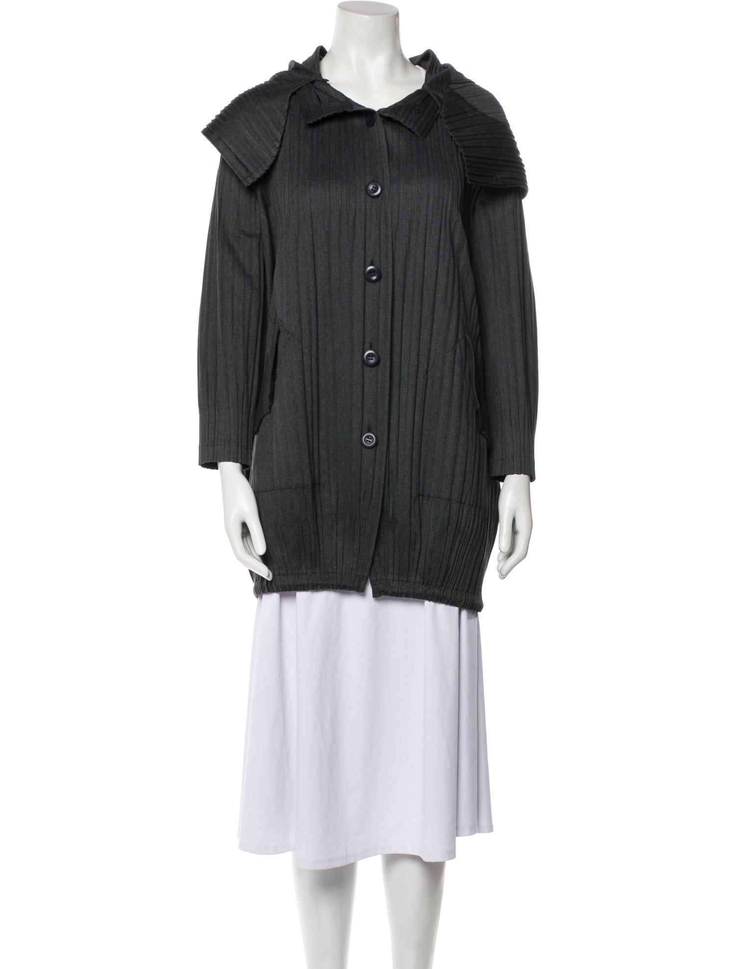 Pleats Please Issey Miyake Jacket - Grey Jackets, Clothing - PLT33475 ...