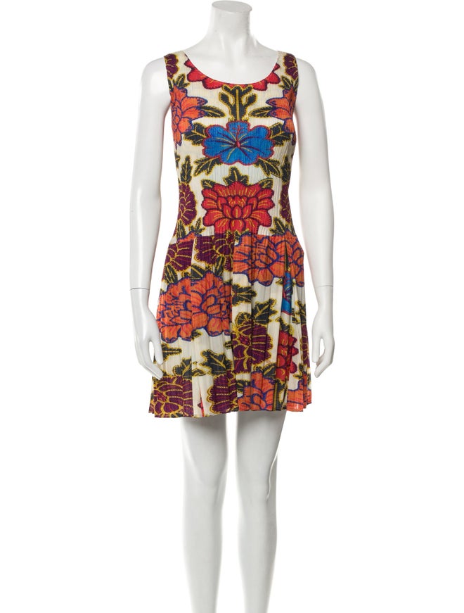 Farm Rio Floral Print Mini Dress - Red Dresses, Clothing - WFARM54915 ...