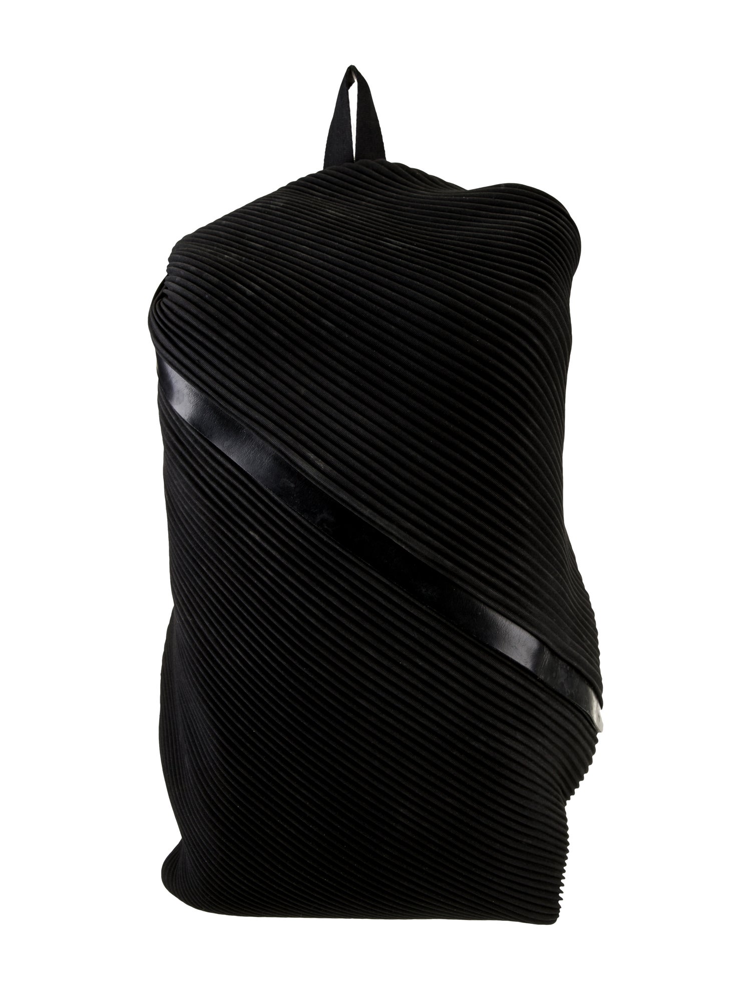 Pleats Please Issey Miyake Nylon Backpack - Black Backpacks, Handbags ...