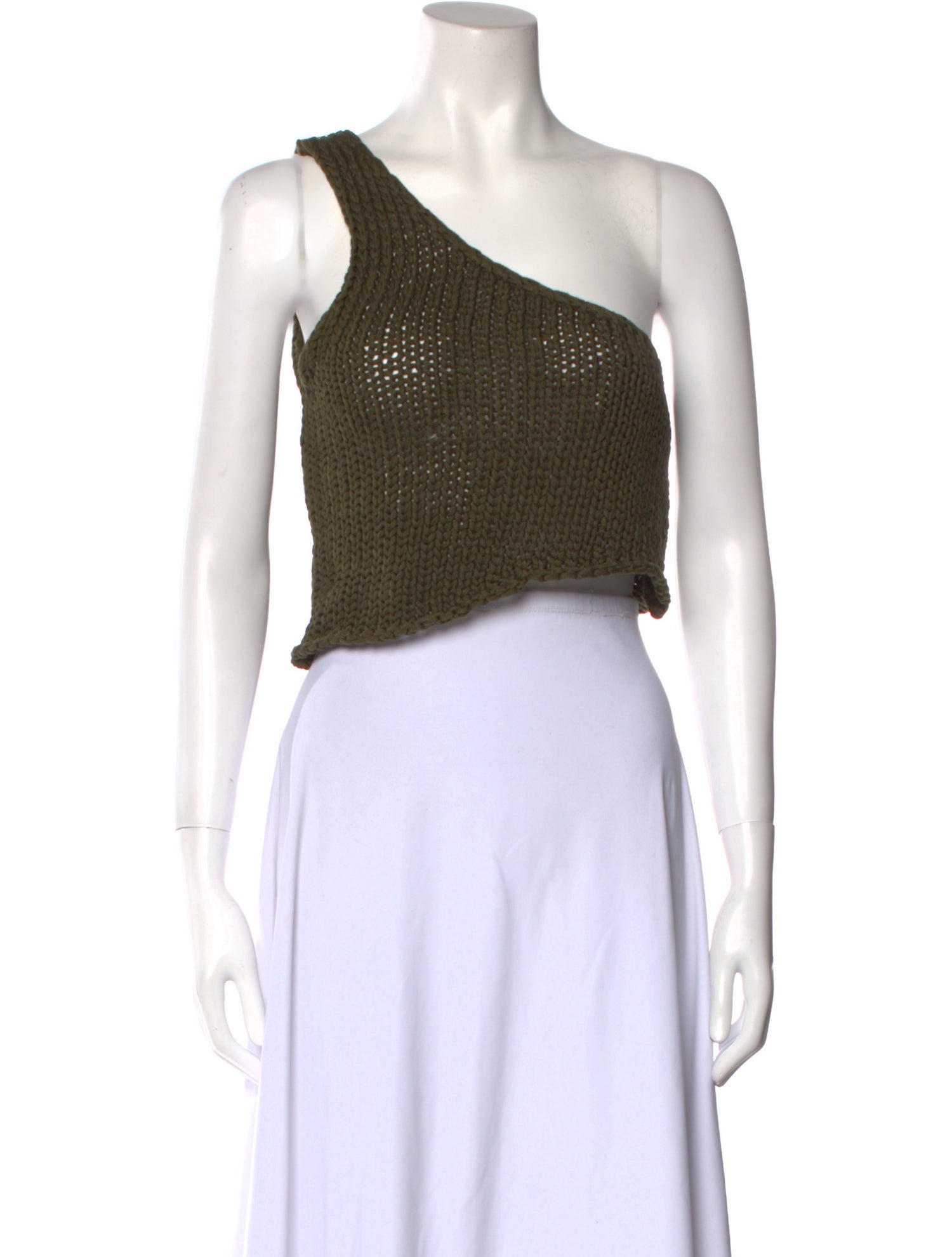 Paloma Wool One-Shoulder Sleeveless Crop Top w/ Tags - Green Tops ...