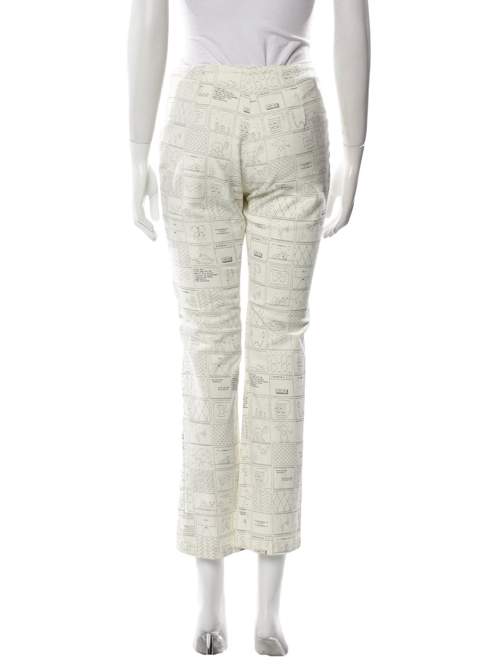 Paloma Wool Printed Straight Leg Pants - Neutrals, 11" Rise Pants ...
