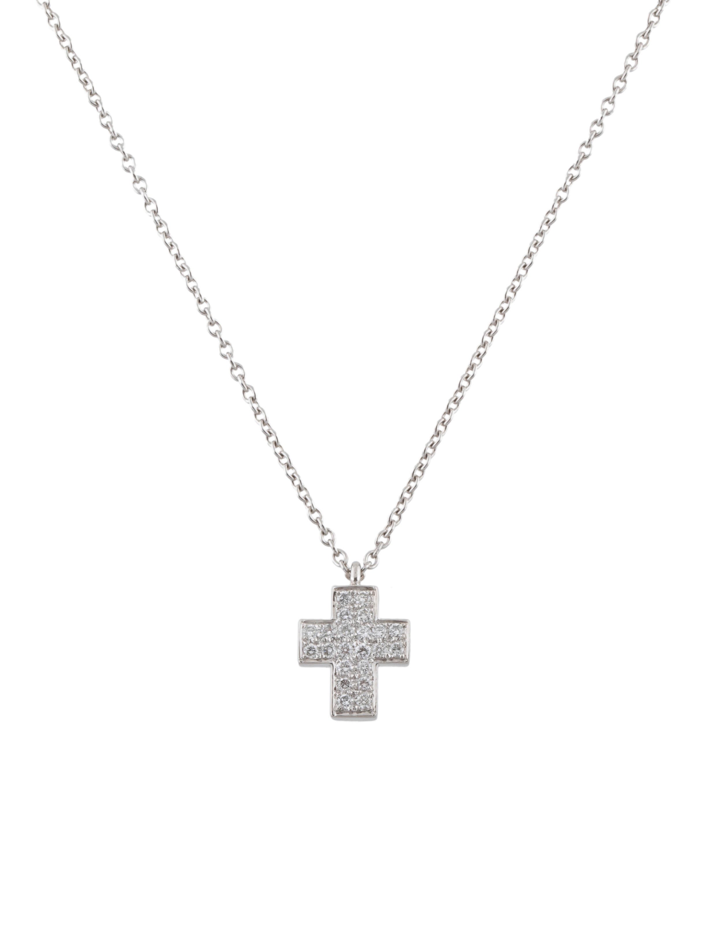 Paul Morelli Platinum Diamond Cross Pendant Necklace - Platinum Pendant ...