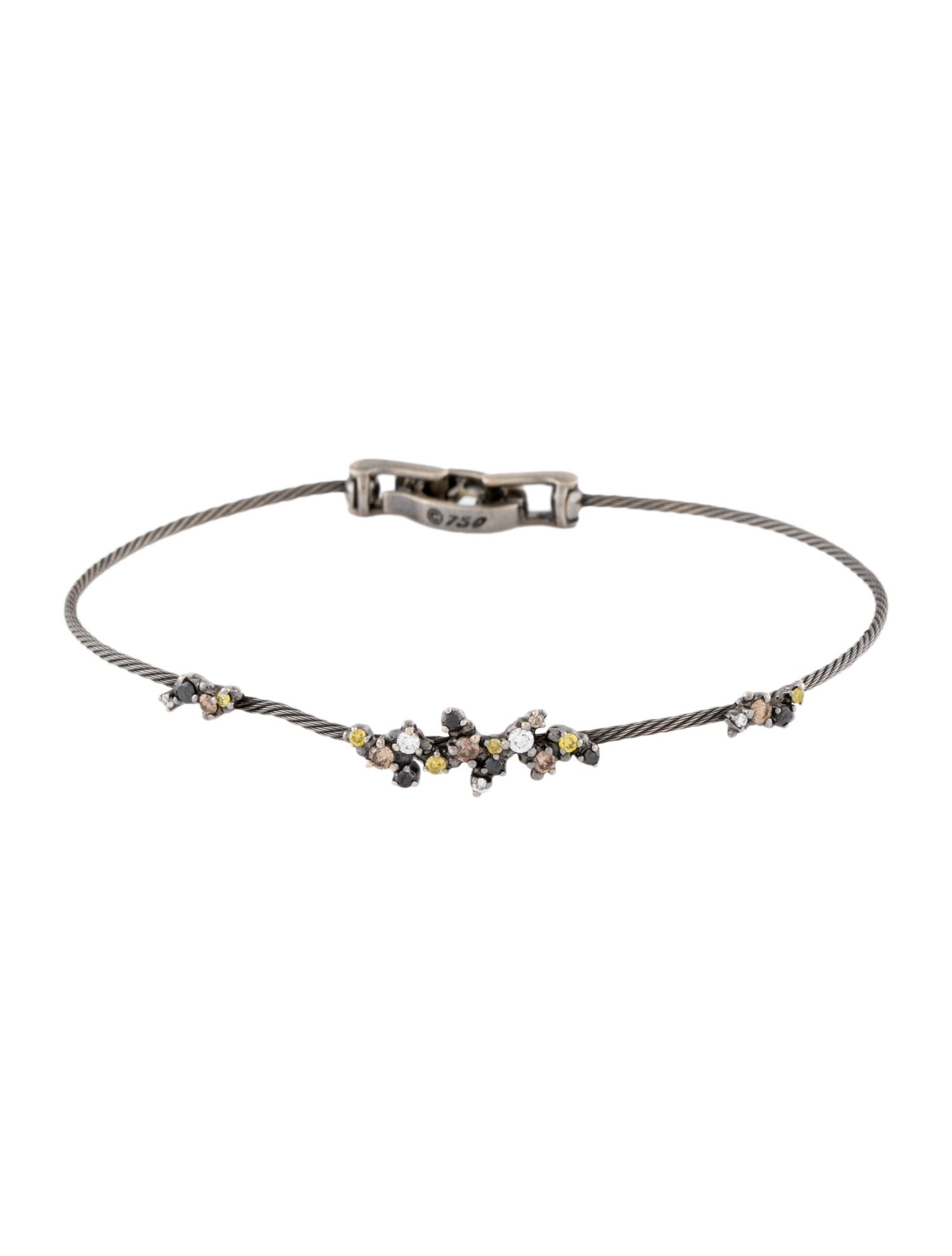 Paul Morelli 18K Diamond Unity Single Confetti Station Bracelet - 18K ...
