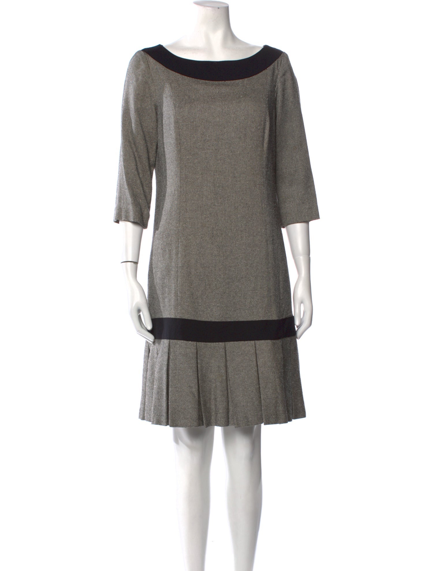 Pendleton Bateau Neckline Knee-Length Dress - Grey Dresses, Clothing ...