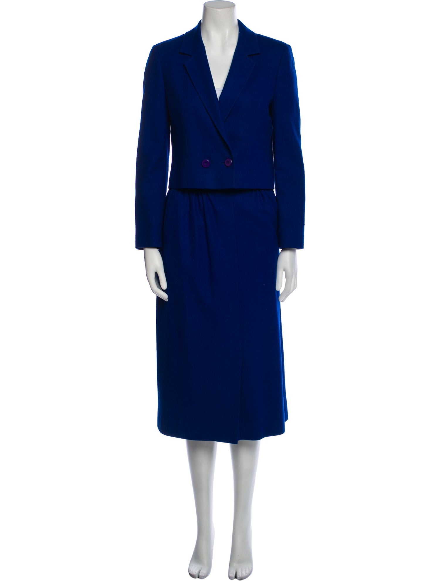 Pendleton Virgin Wool Skirt Suit - Blue Suits and Sets, Clothing ...