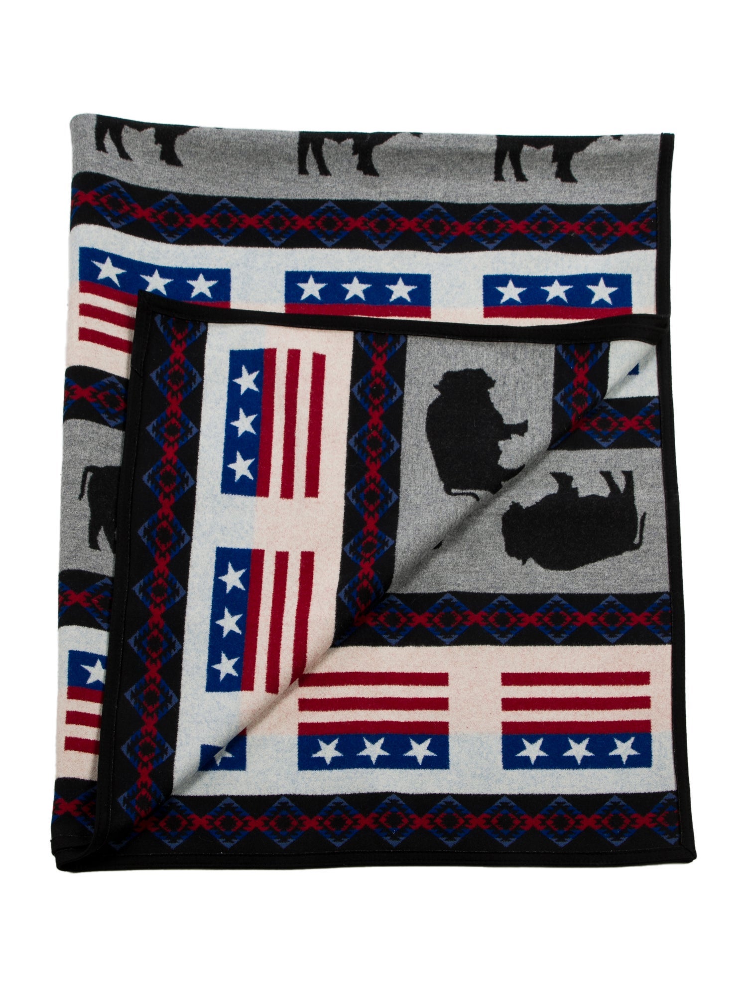 Pendleton Home of the Free Wool Blanket - Grey Throws, Pillows & Throws ...