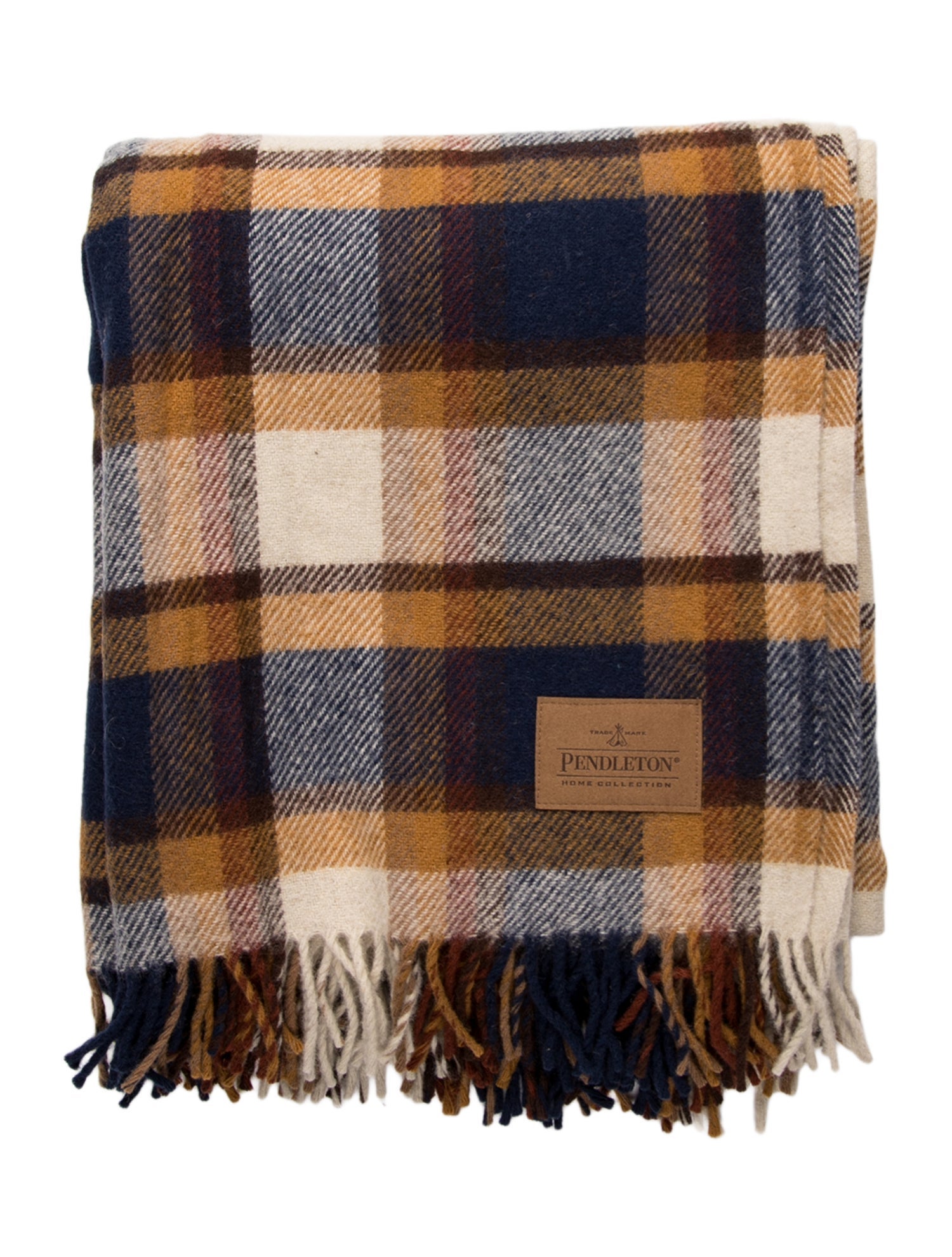 Pendleton Wool Throw Blanket - Blue Throws, Pillows & Throws ...