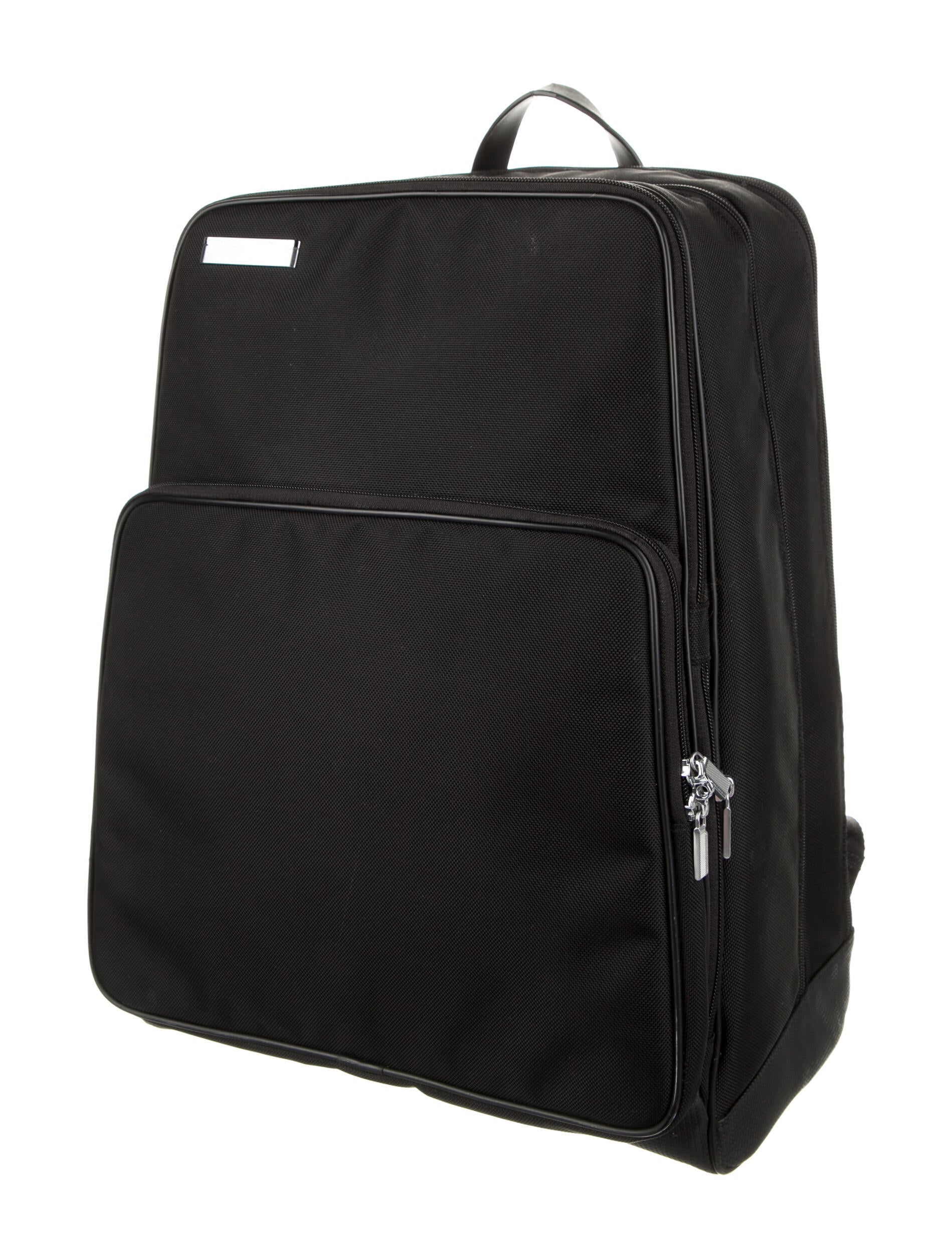 Porsche Design Leather Trimmed Backpack - Black Backpacks, Bags ...