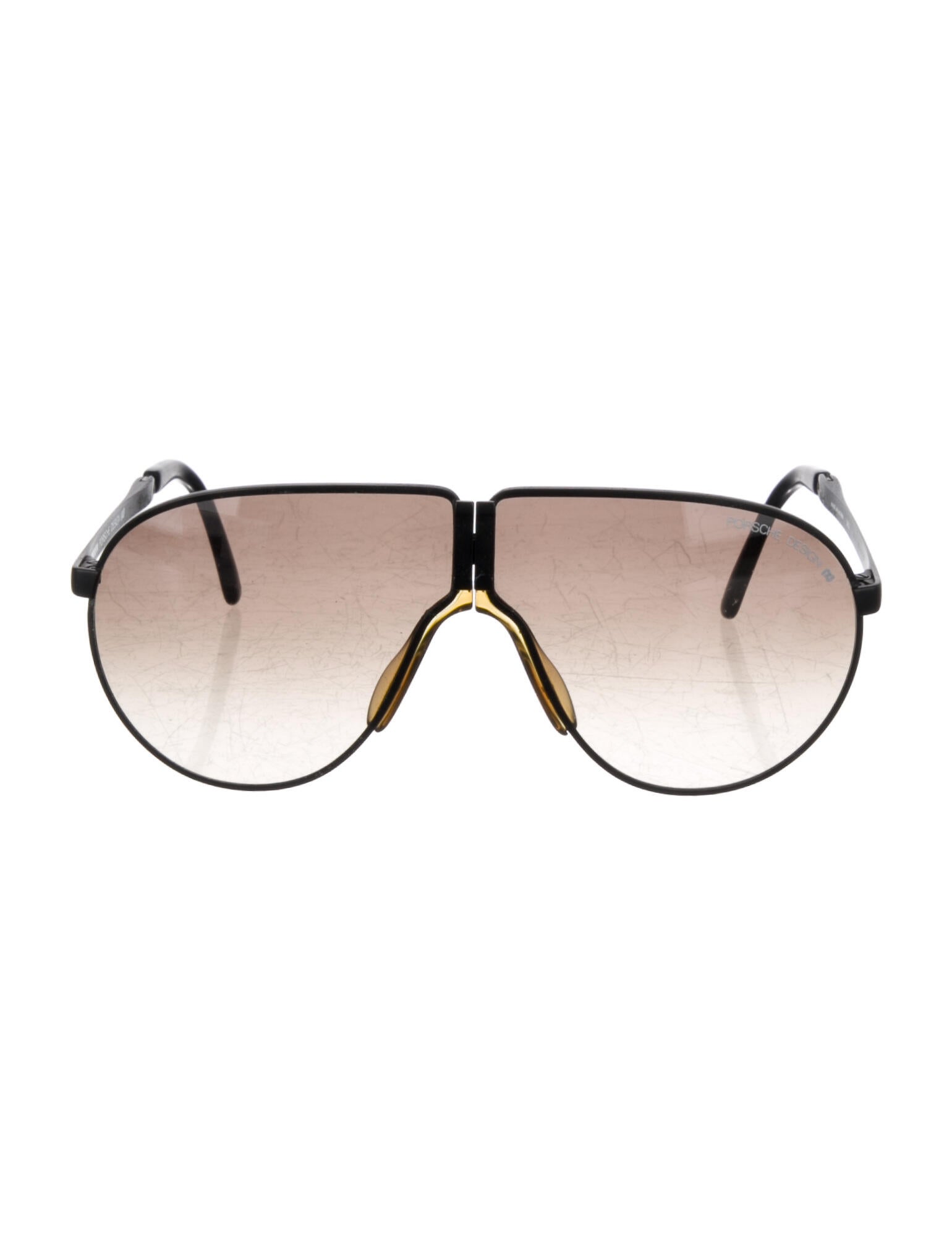 Porsche Design Aviator Gradient Sunglasses Black Sunglasses Accessories Pod22047 The Realreal