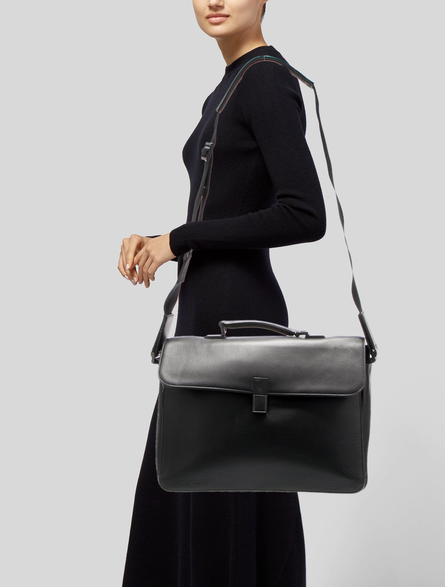 Porsche Design Leather Messenger Bag - Black Messenger Bags, Bags ...