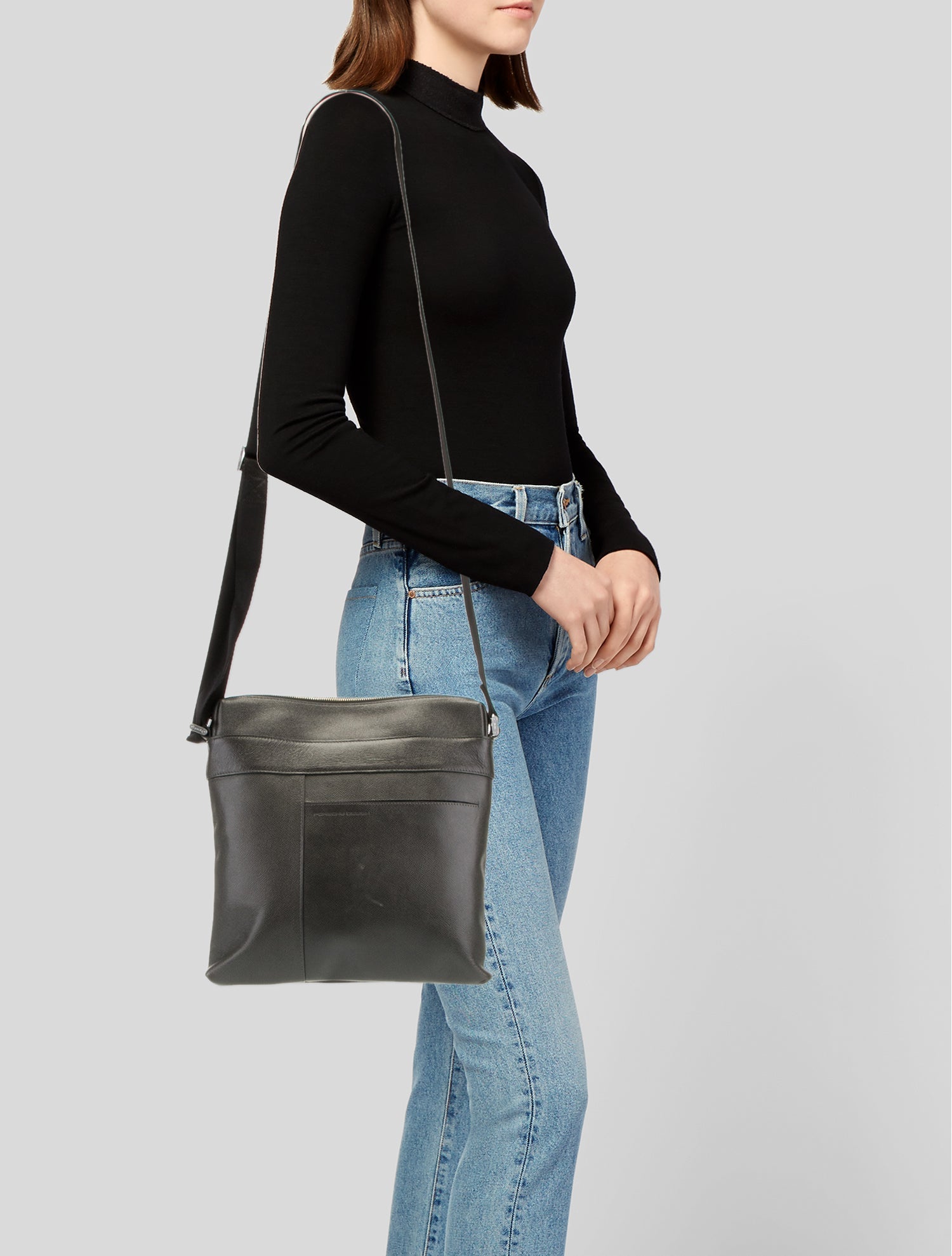 Porsche Design Leather Crossbody Bag - Black Crossbody Bags, Handbags ...
