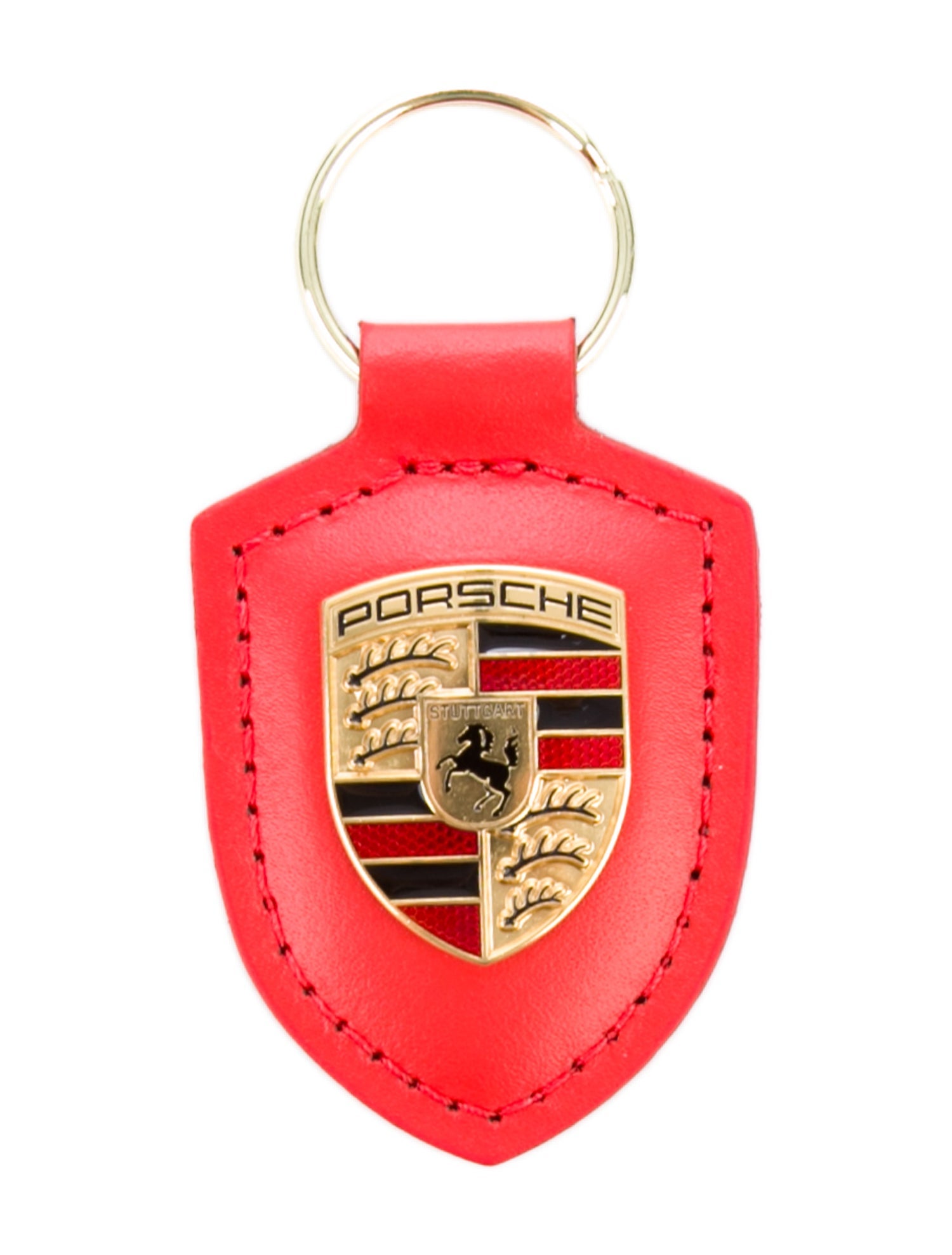 Porsche Design Crest Keyring Keychain - Red Keychains, Accessories ...