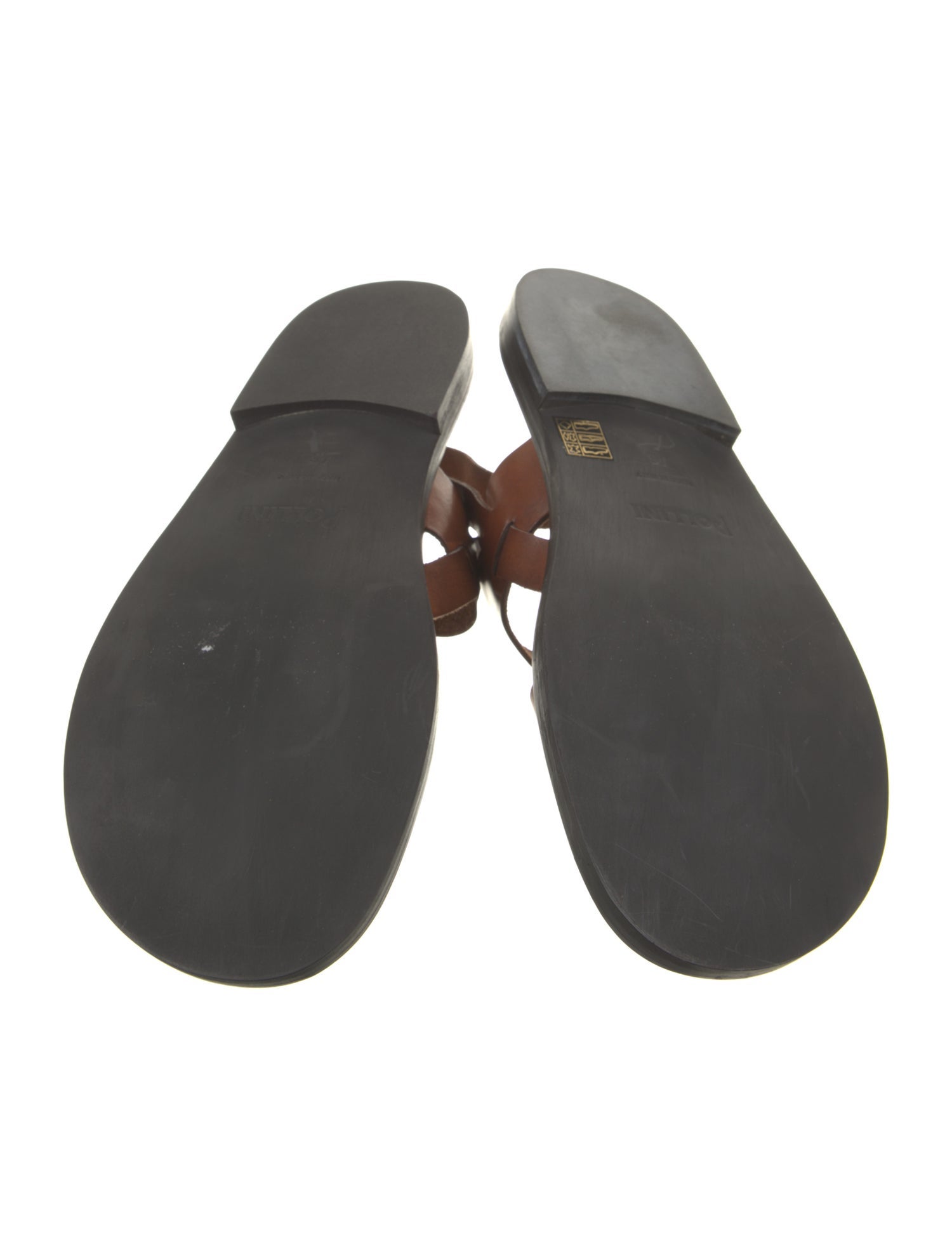 Pollini Leather Sandals - Brown Sandals, Shoes - POL21721 | The RealReal