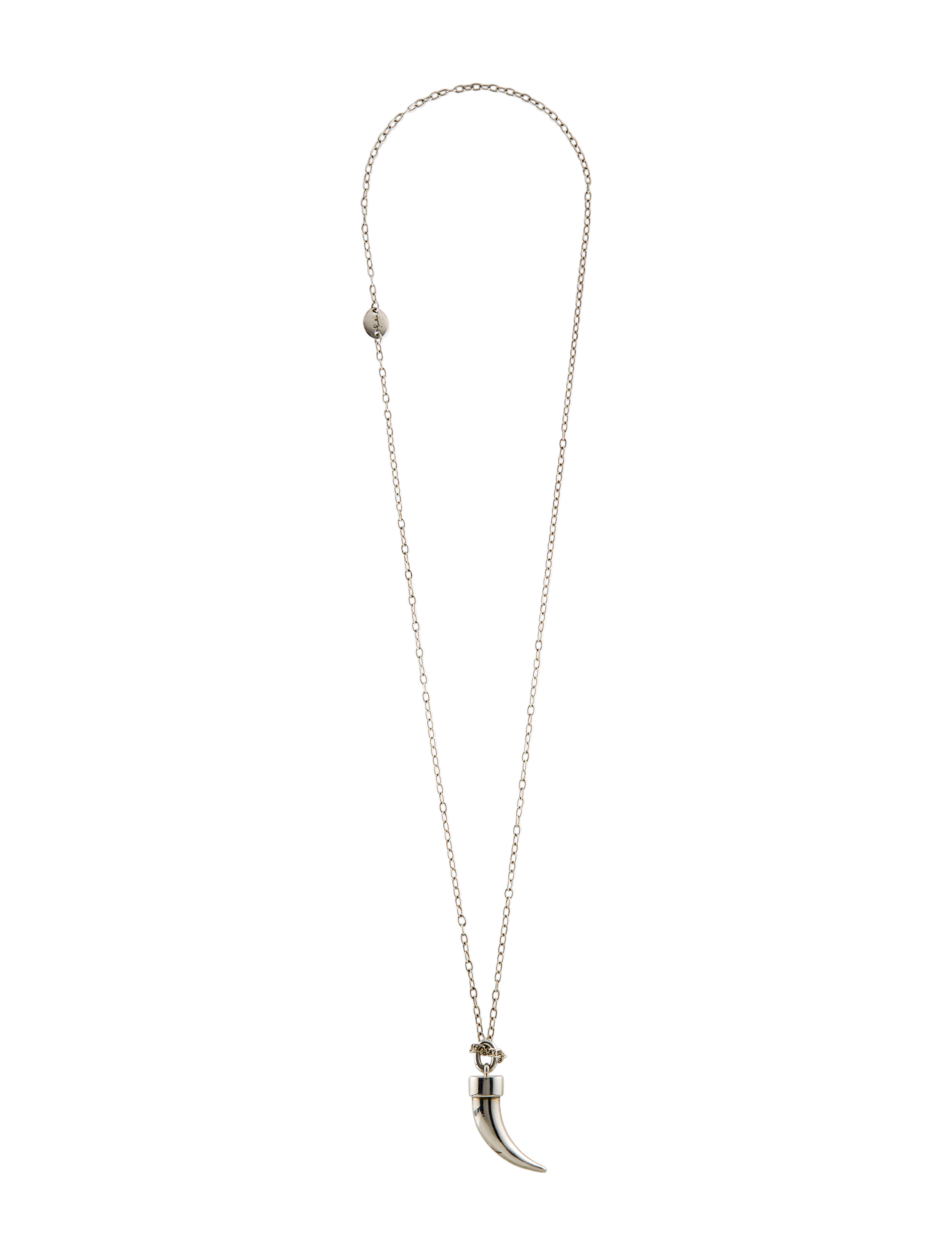 Pomellato 67 Tooth Pendant Necklace - Sterling Silver Pendant Necklace ...