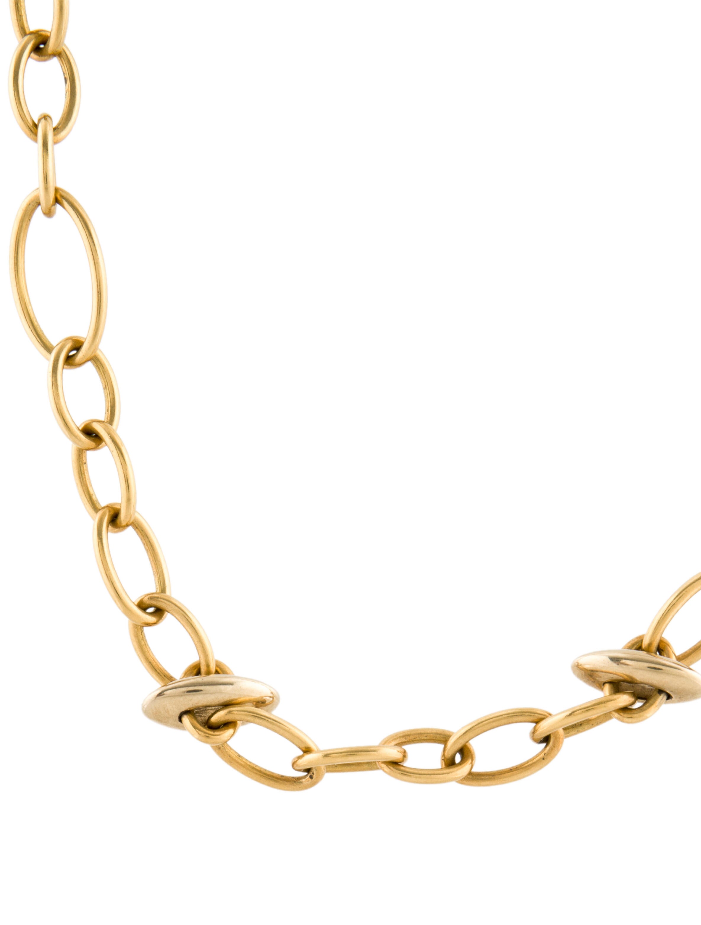 Pomellato 18K Link Chain Necklace - 18K Yellow Gold Chain, Necklaces ...