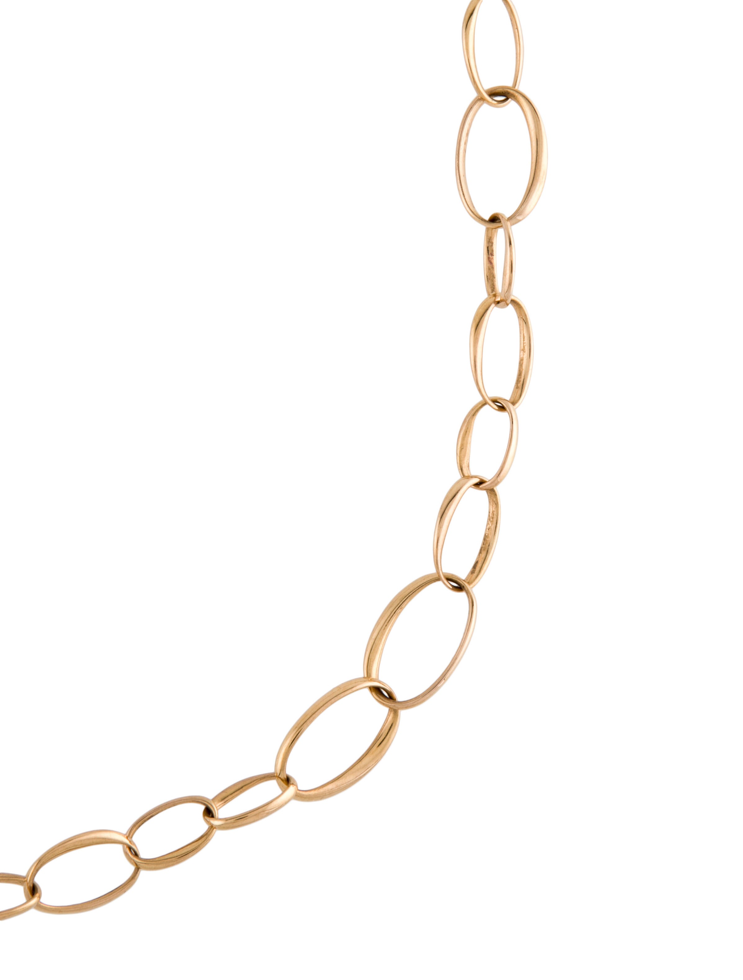 Pomellato 18K Oval Link Chain Necklace - 18K Yellow Gold Chain ...