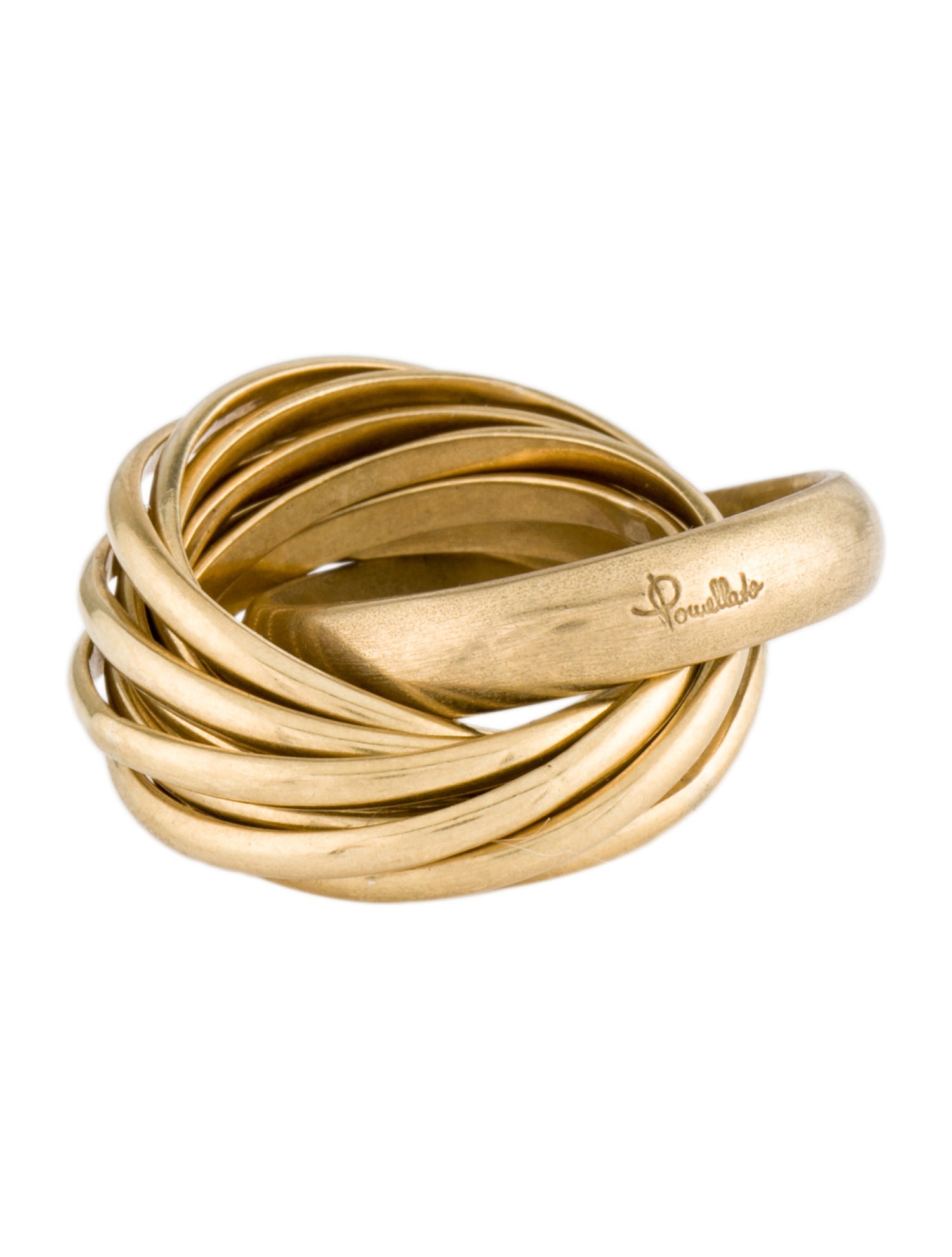 Pomellato 18K Thousand Circles Rolling Band - 18K Yellow Gold Rolling Ring, Rings - POM24182 ...