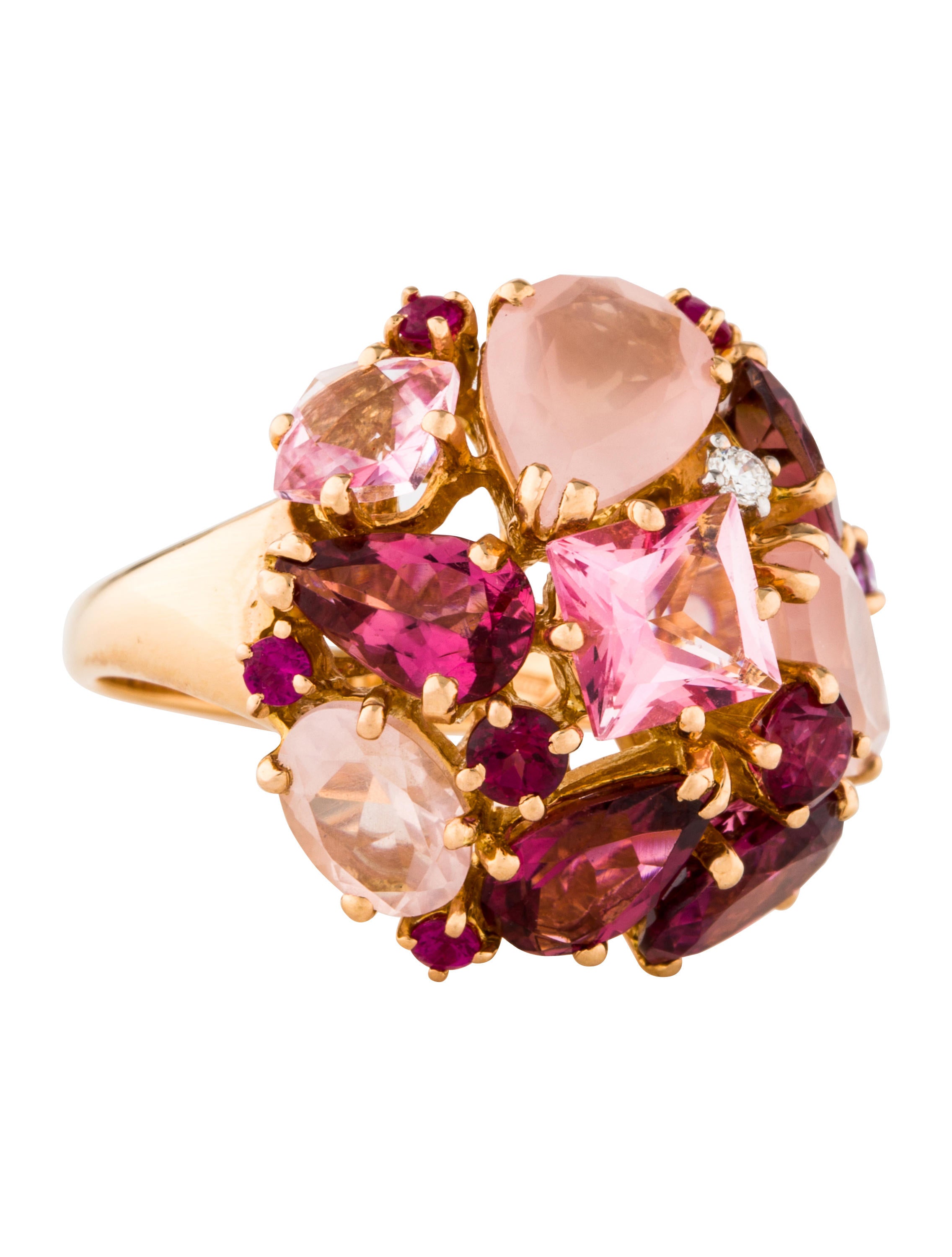 Ponte Vecchio Gioielli 18K Multistone & Diamond Vivaldi Cocktail Ring ...