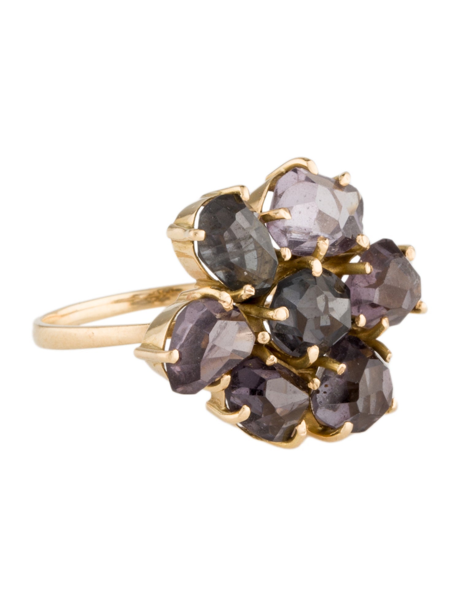Pippa Small 18K Spinel Cluster Cocktail Ring - 18K Yellow Gold Cocktail ...