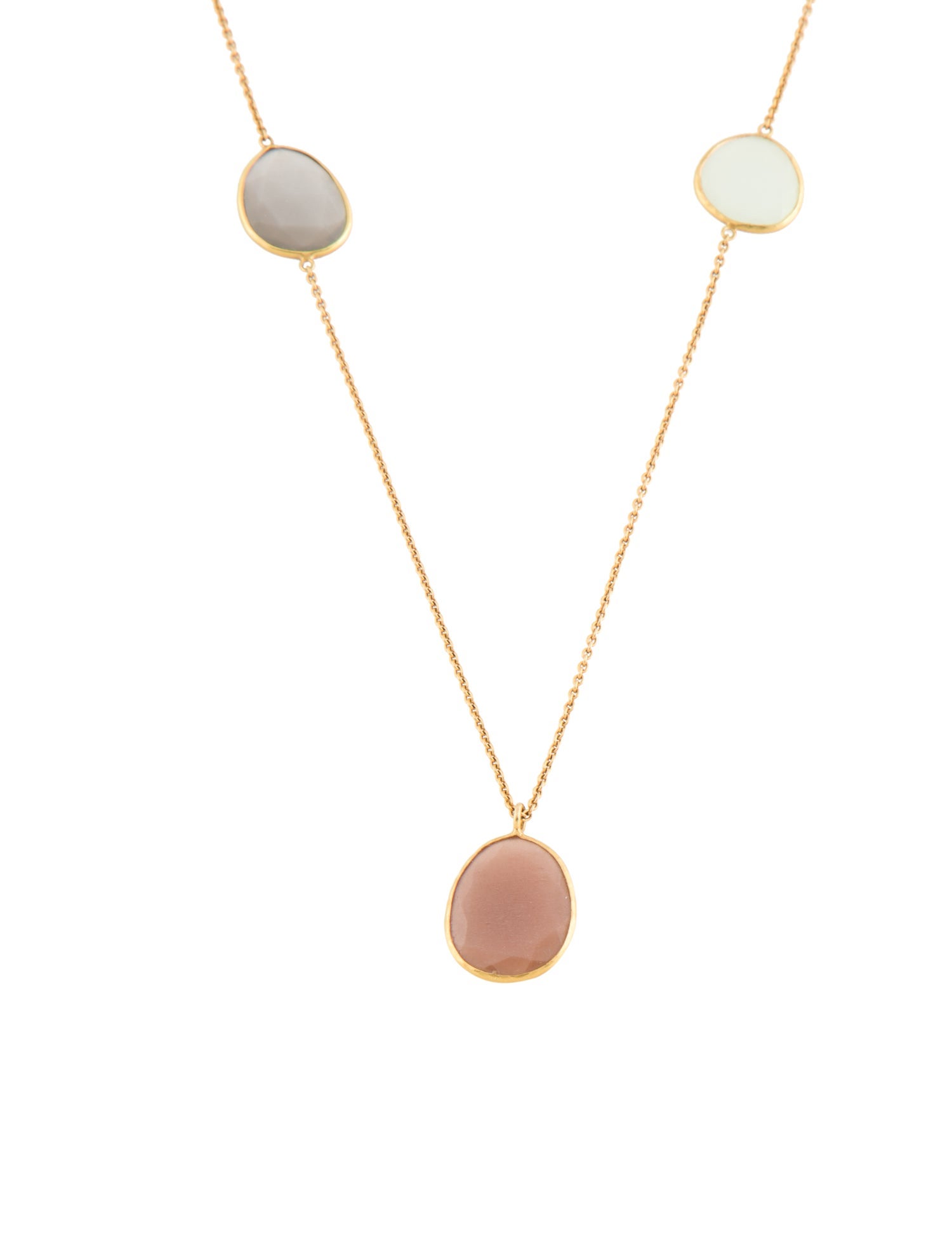 Pippa Small 18K Moonstone Pendant Necklace - 18K Yellow Gold Pendant ...