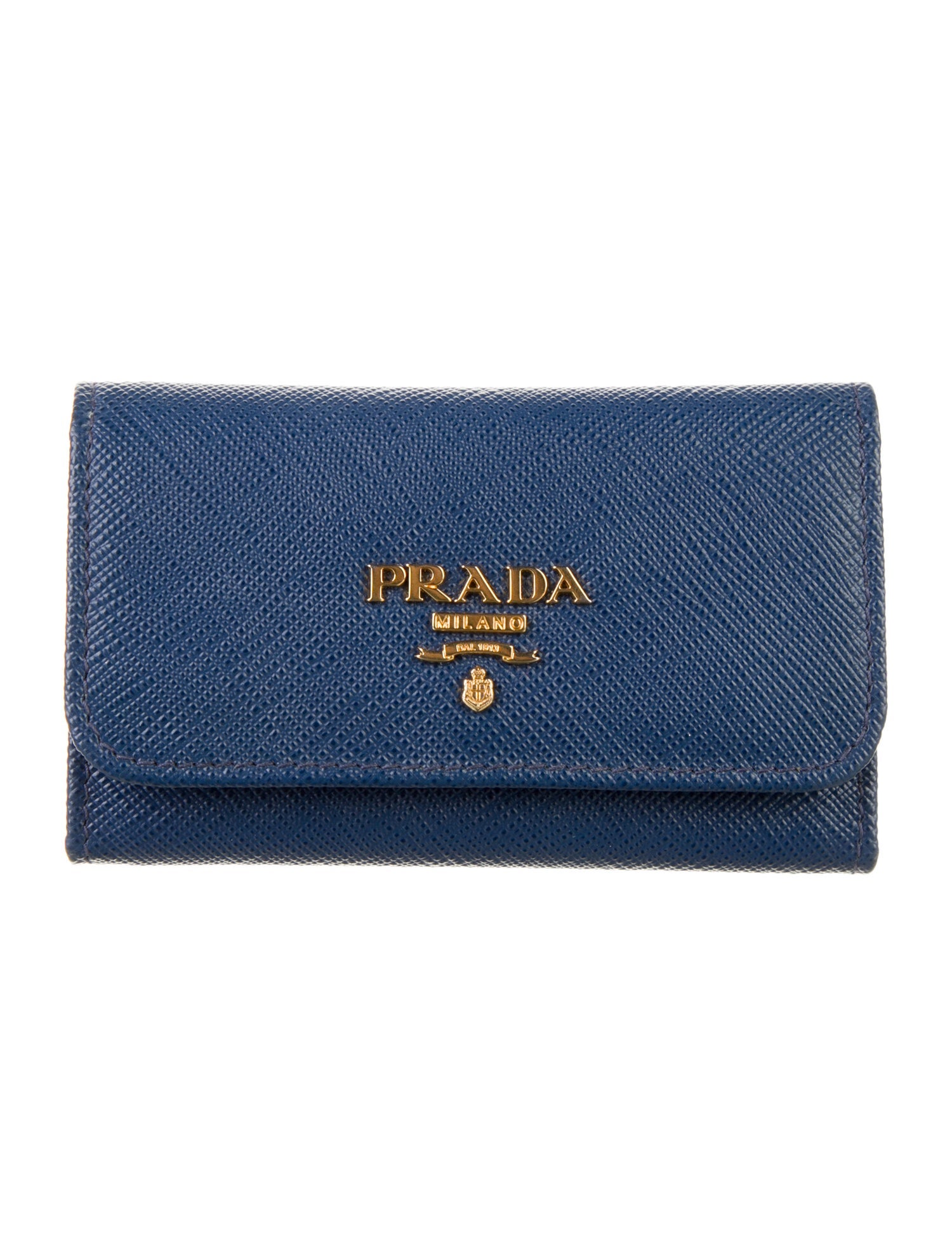 Prada Blue Leather Keychain - Blue Keychains, Accessories - PRA1000349 ...