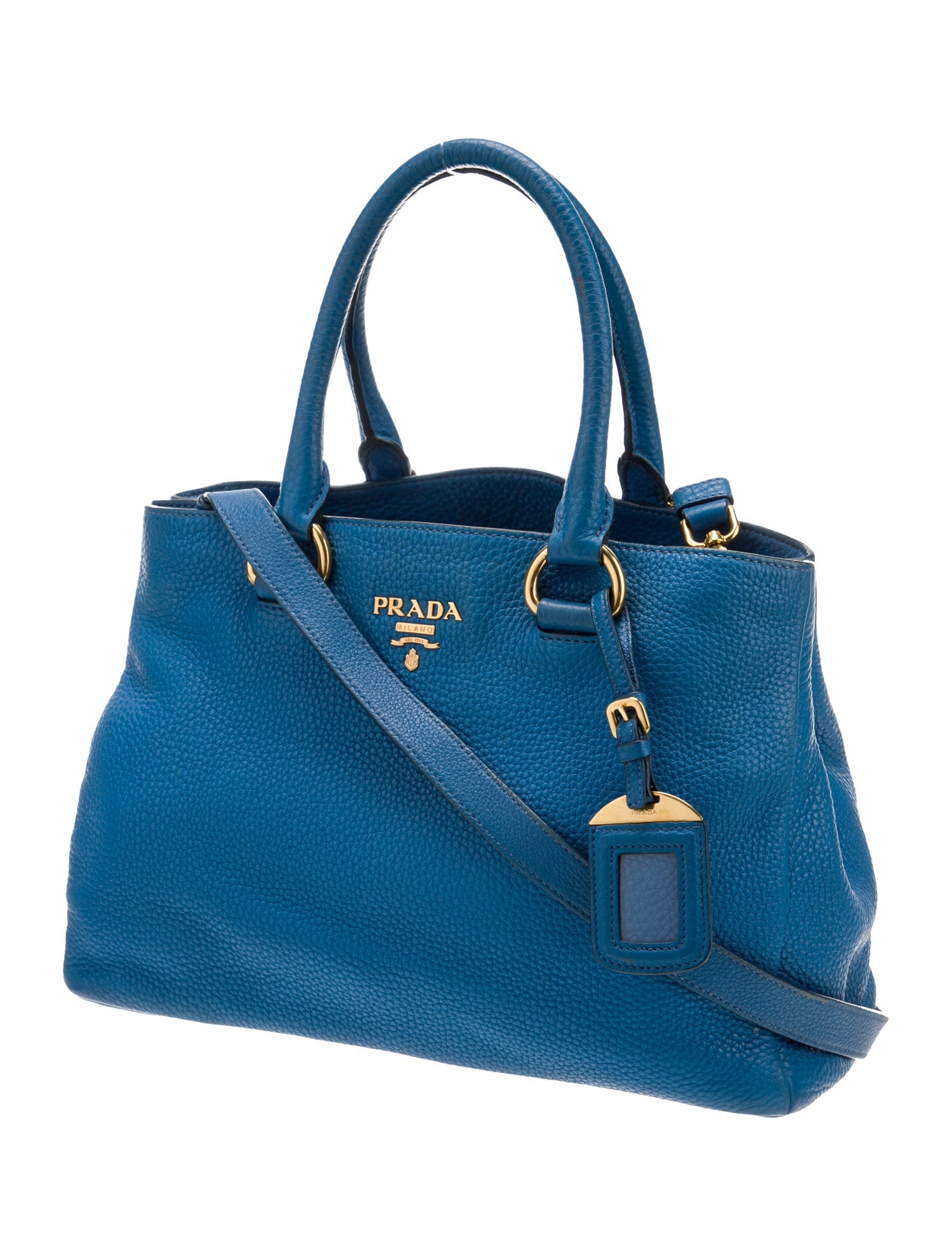 Prada Vitello Daino Convertible Shopping Tote - Black Totes, Handbags ...