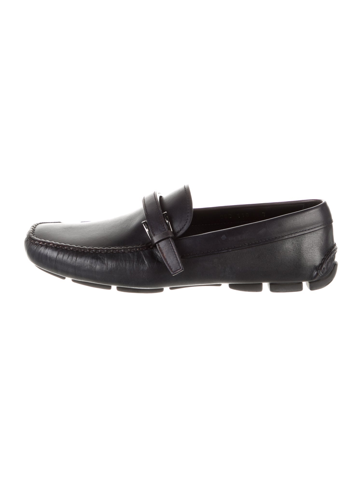 Prada Leather Drivers - Black Loafers, Shoes - PRA1004671 | The RealReal
