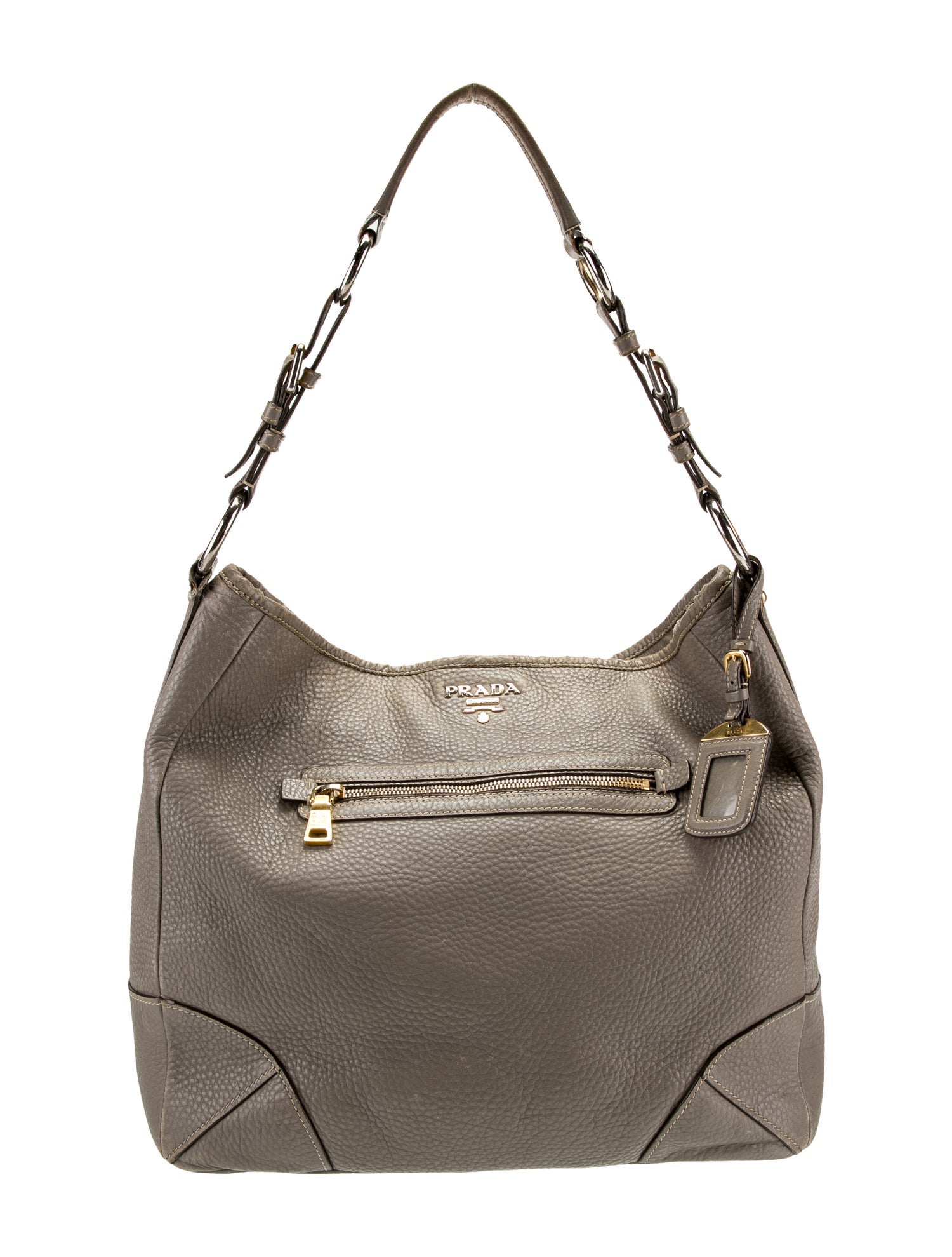 Prada Signature Shoulder Bag - Neutrals Shoulder Bags, Handbags ...