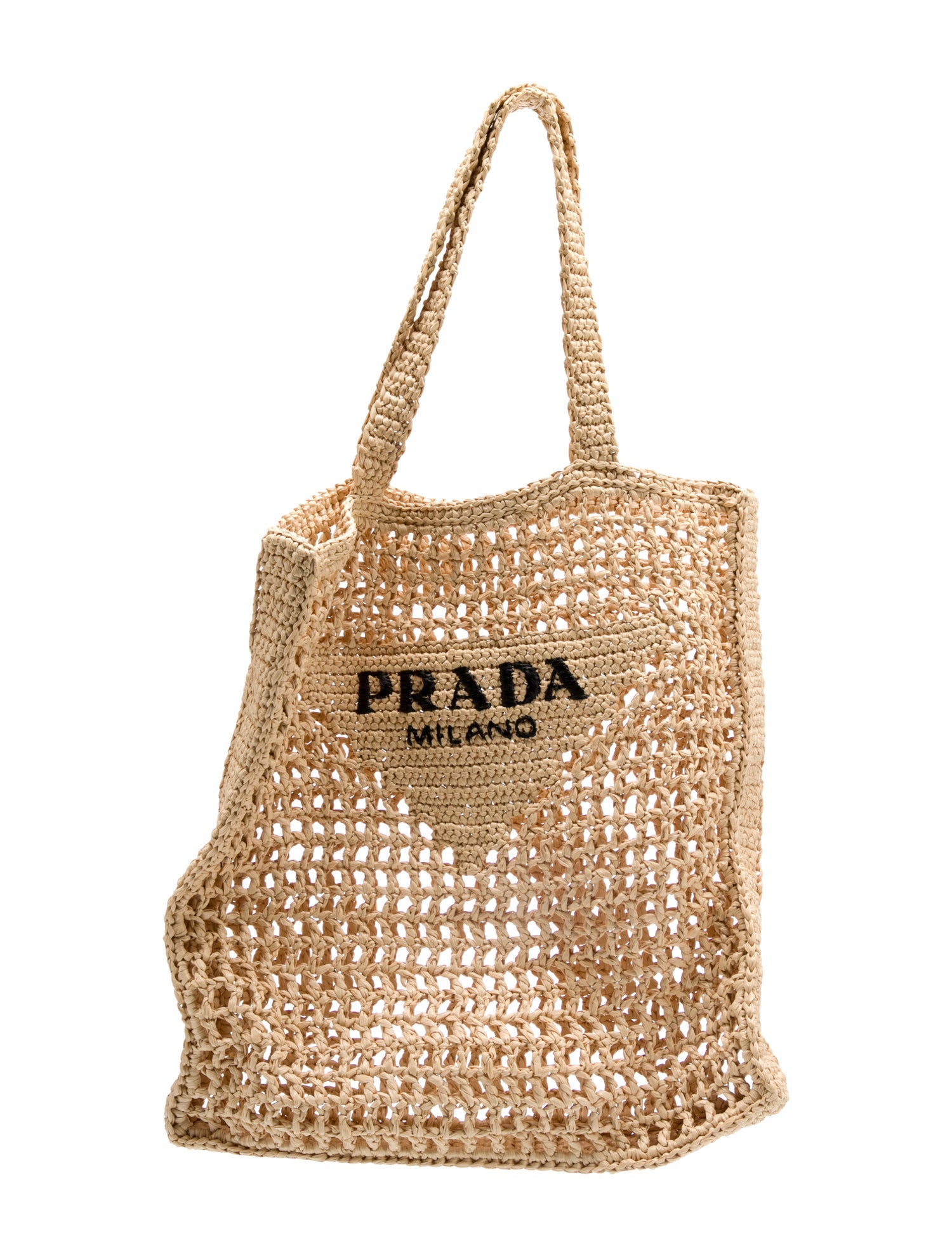 Prada Raffia Evening Bag - Neutrals Totes, Handbags - PRA1012280 | The ...