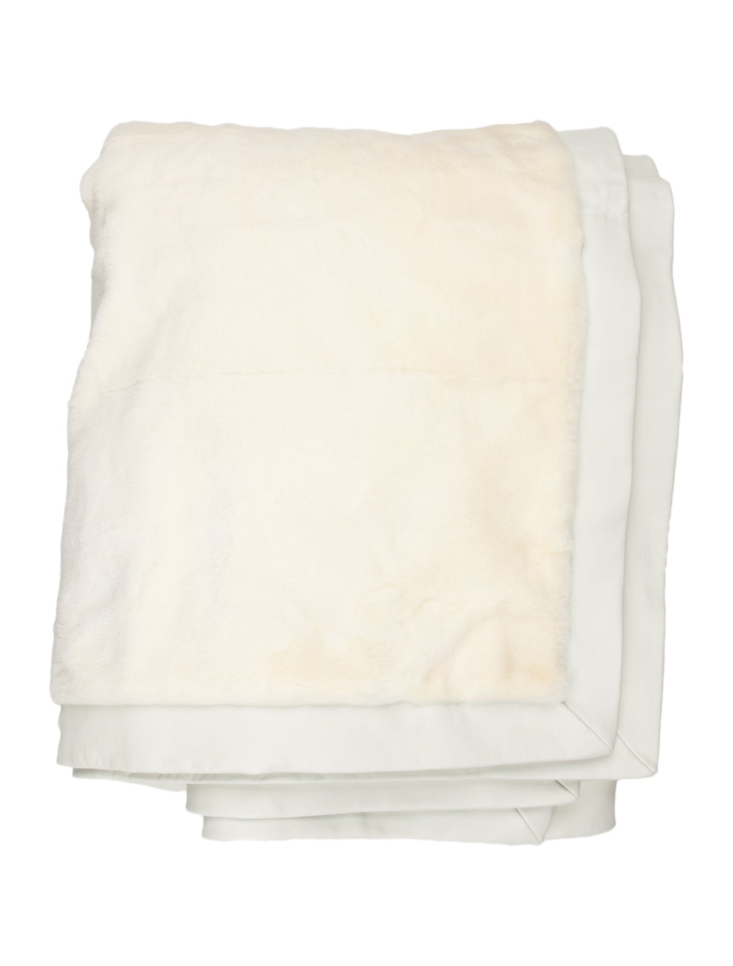 Prada Mink And Lambskin Throw Blanket - Neutrals Throws, Pillows ...