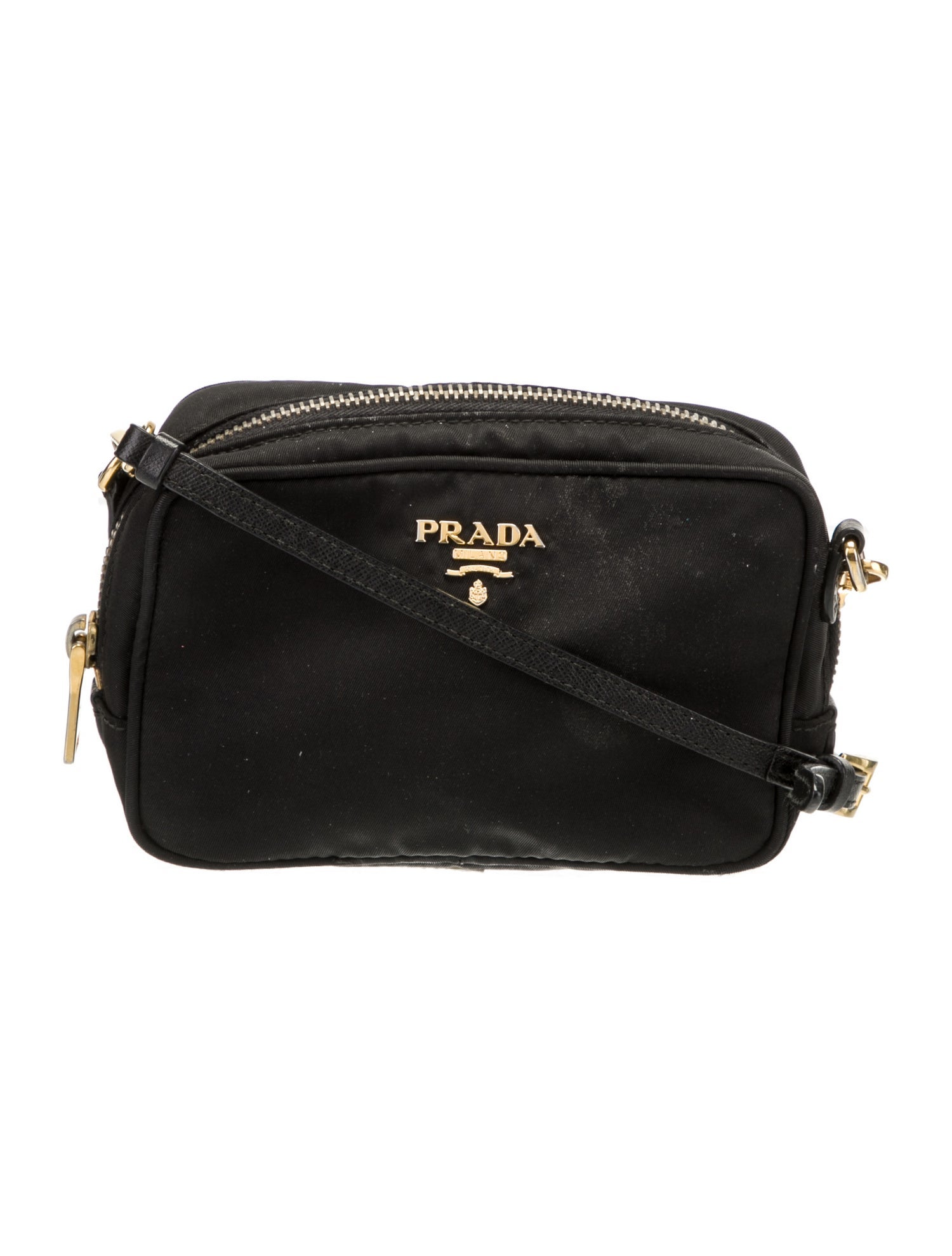 Prada Signature Crossbody Bag - Black Crossbody Bags, Handbags ...