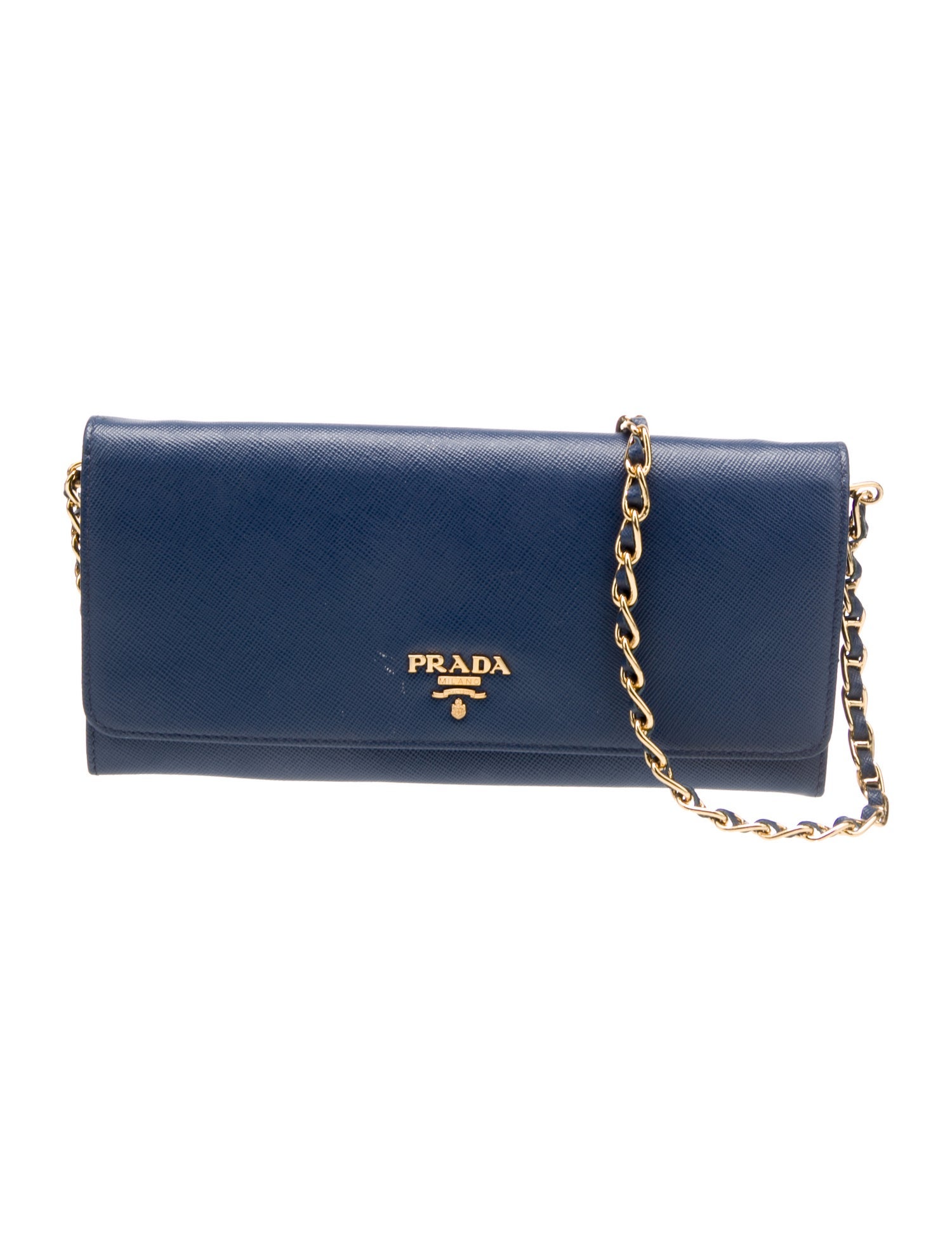 Prada Signature Crossbody Bag - Blue Crossbody Bags, Handbags ...