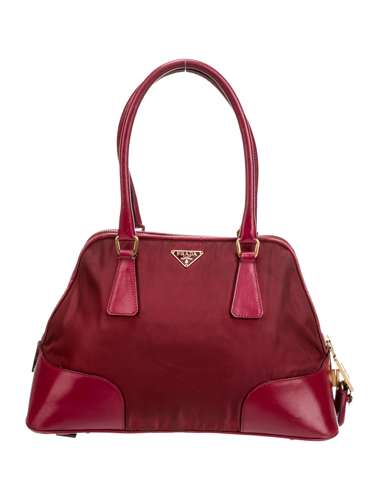 Prada Tessuto Nylon Shoulder Bag - Red Shoulder Bags, Handbags ...