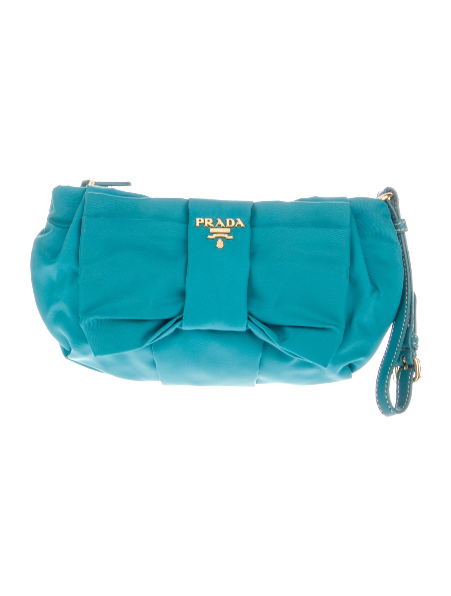 Prada Tessuto Fiocco - Blue Clutches, Handbags - PRA1020463 | The RealReal