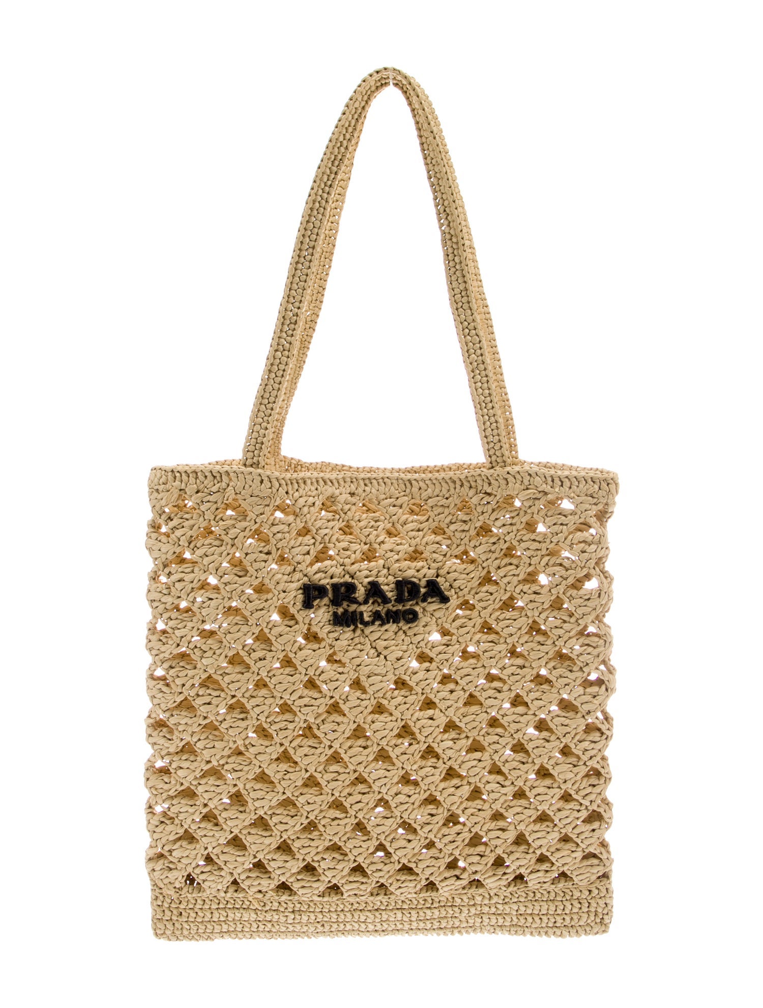 Prada Raffia Grass Tote - Neutrals Totes, Handbags - PRA1023038 | The ...