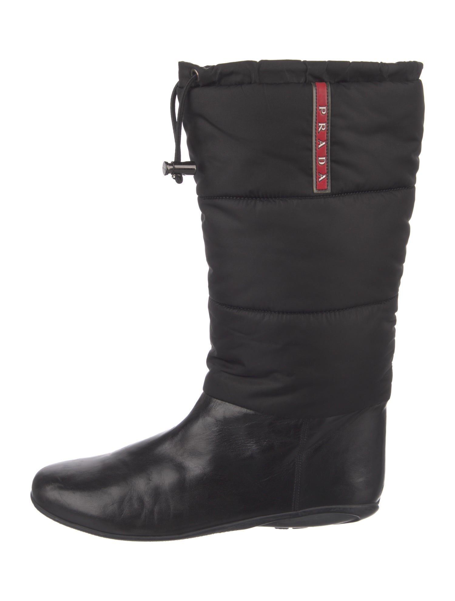 Prada Sport Leather Snow Boots - Black Boots, Shoes - PRA1025182 | The ...