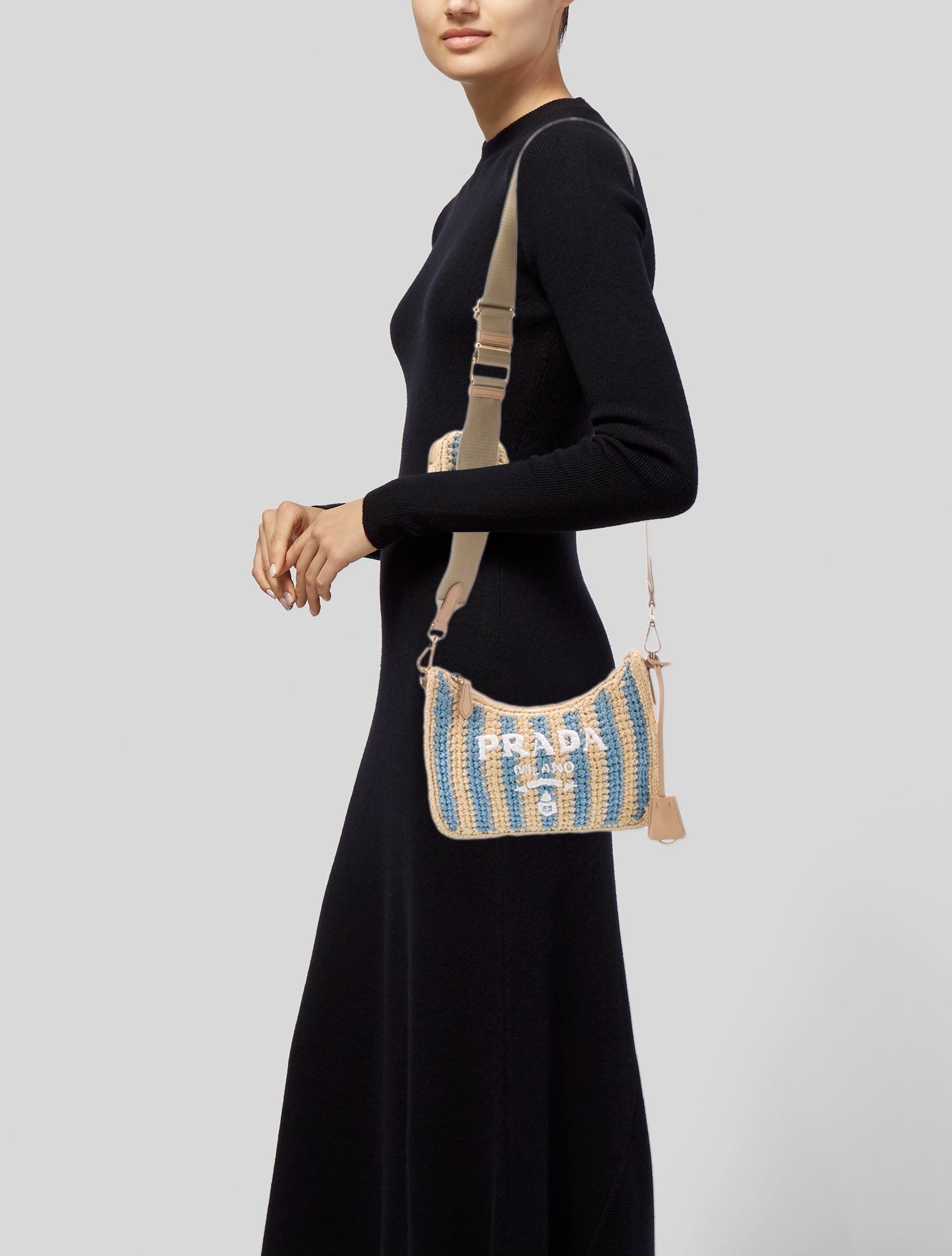 Prada Raffia Grass Re-Edition 2005 - Neutrals Crossbody Bags, Handbags ...