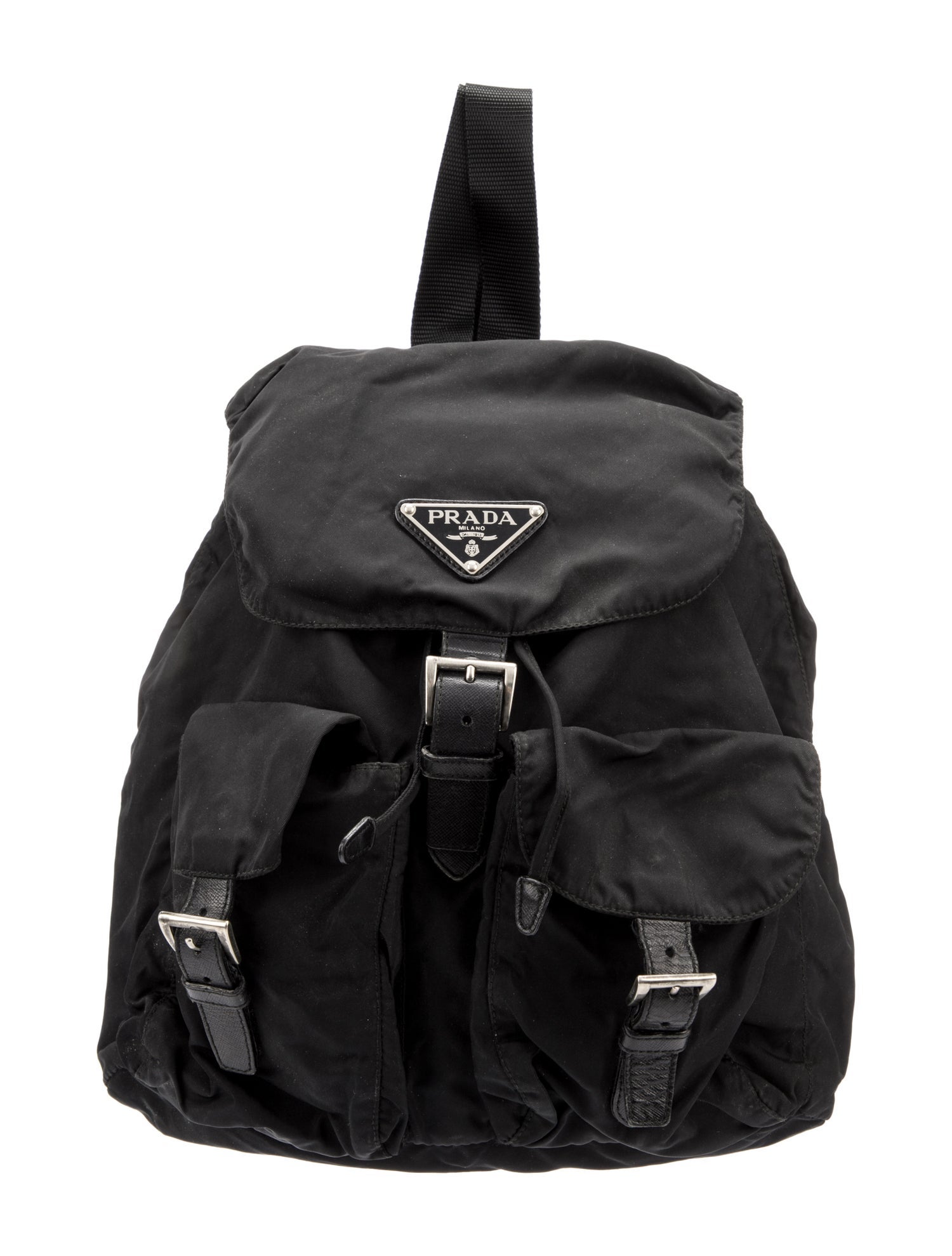 Prada Saffiano Leather Backpack Vintage - Black Backpacks, Handbags ...